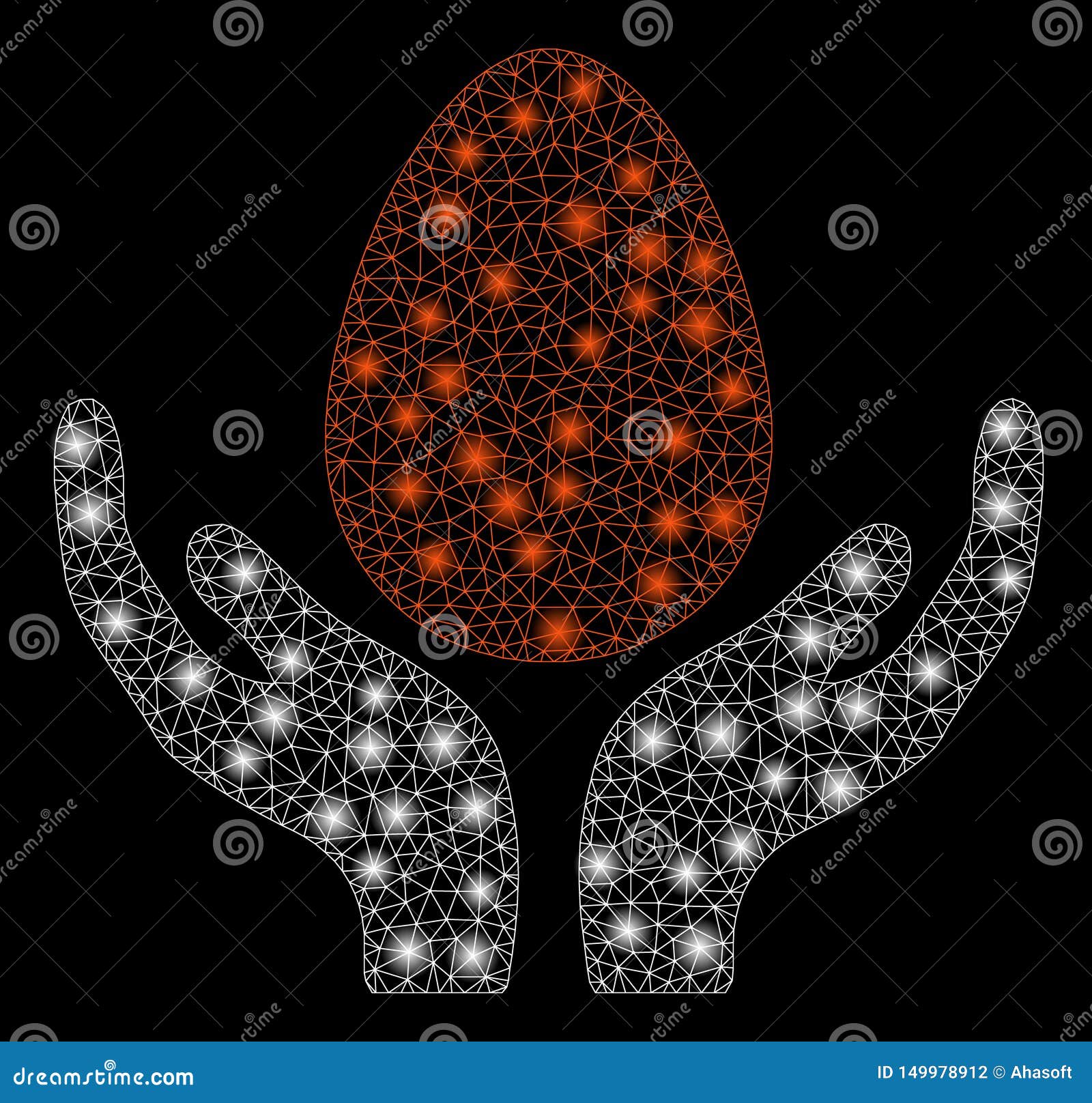 Bright Mesh 2D Egg Incubator Hands with Light Spots Stock Vector ... Bright Mesh 2D Egg Incubator Hands with Light Spots Stock Vector ...
