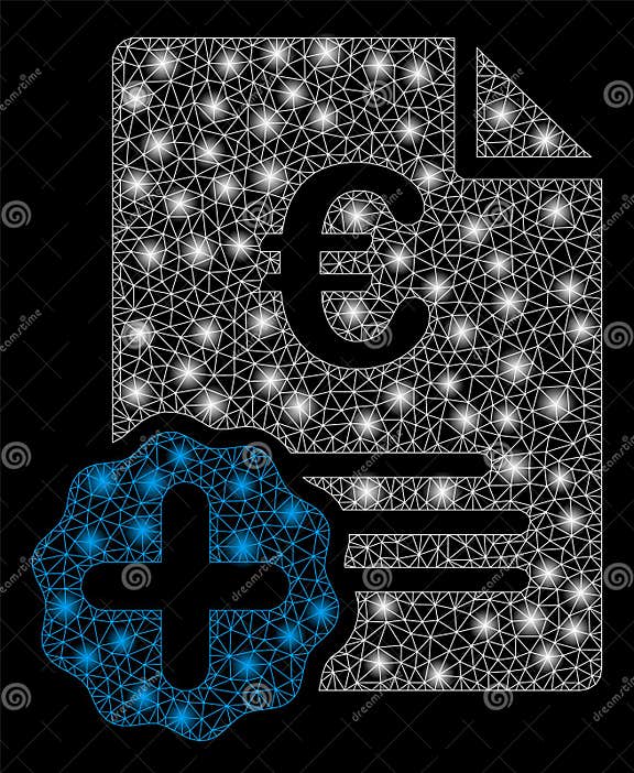 Bright Mesh 2D Euro Medical Invoice with Flare Spots Stock Vector ... Bright Mesh 2D Euro Medical Invoice with Flare Spots Stock Vector ...