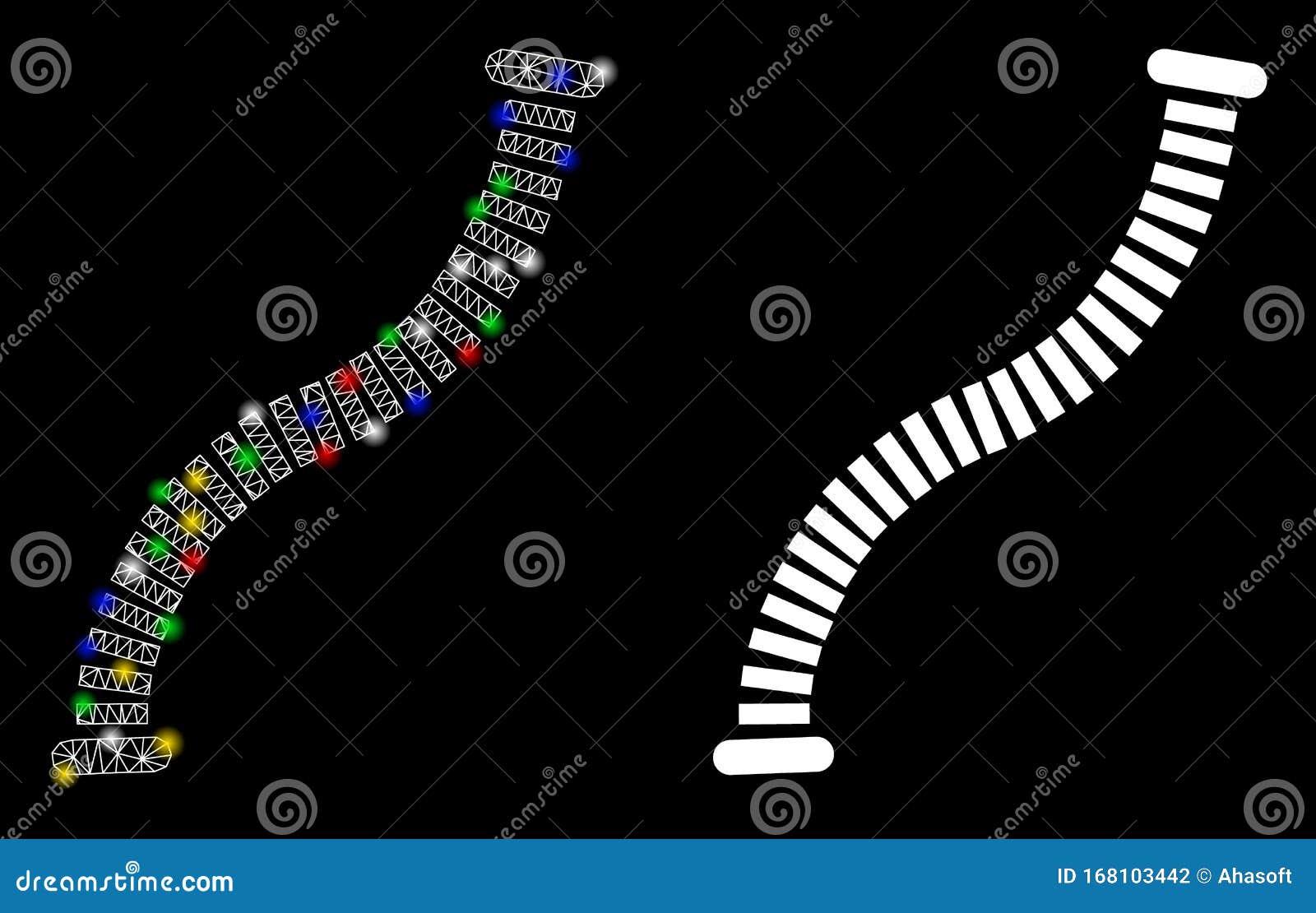 Bright Mesh 2D Flexible Pipe Icon with Flare Spots Stock Vector ... Bright Mesh 2D Flexible Pipe Icon with Flare Spots Stock Vector ...