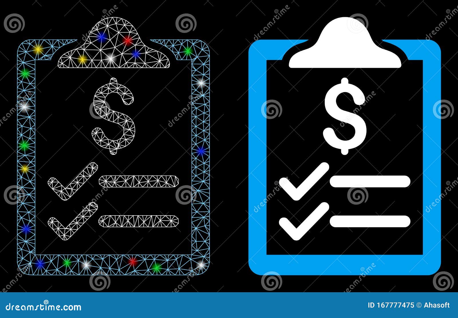 Flare Mesh Network Invoice Pad Icon with Flare Spots Stock Illustration ... Flare Mesh Network Invoice Pad Icon with Flare Spots Stock Illustration ...