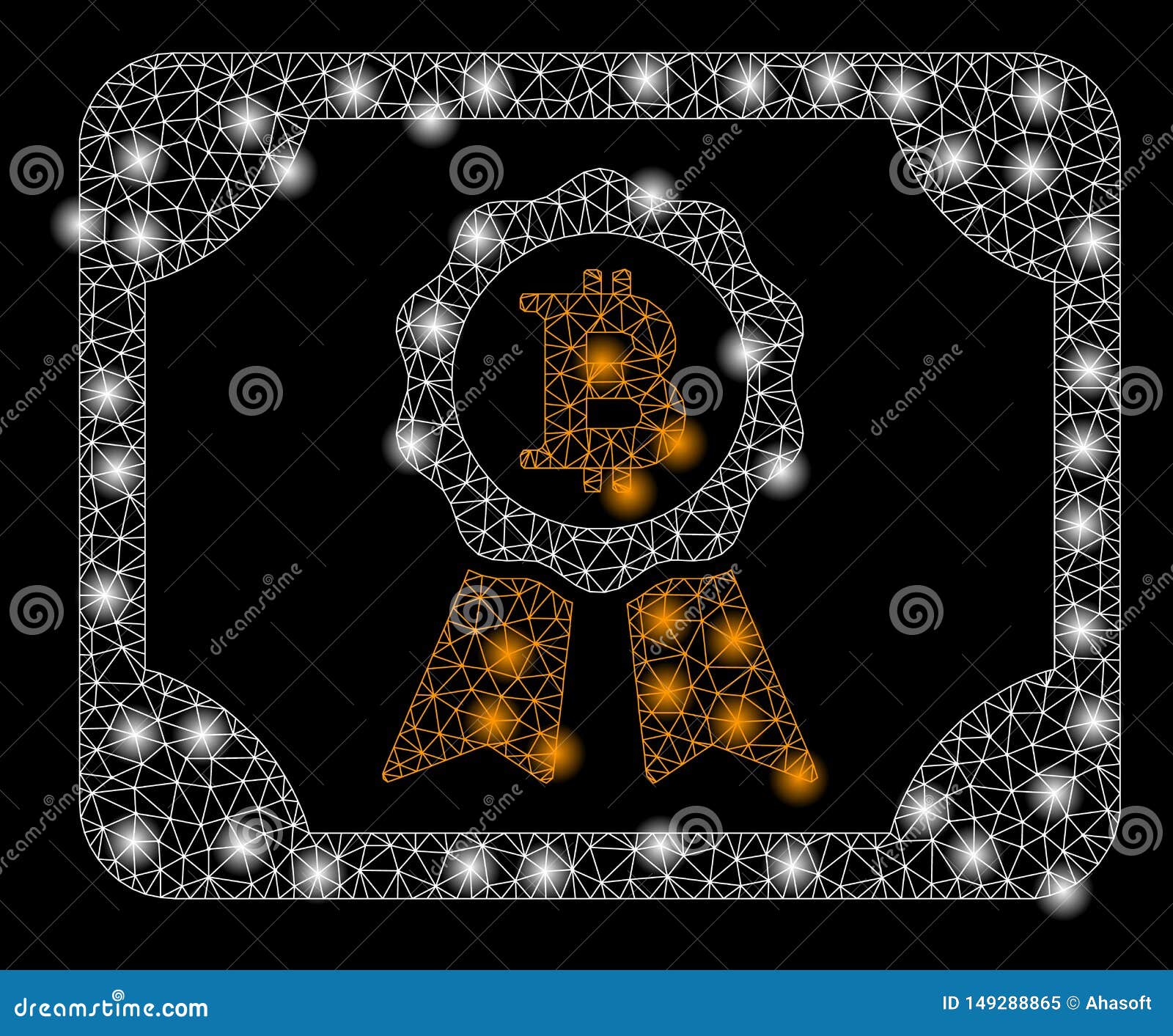 Bright Mesh Network Bitcoin Certificate with Flare Spots Stock Vector ... Bright Mesh Network Bitcoin Certificate with Flare Spots Stock Vector ...