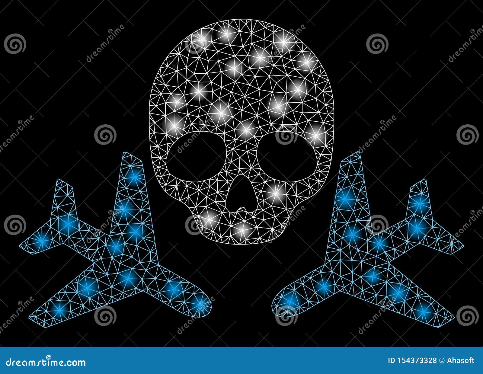 Bright Mesh Network Mortal Airplanes with Flare Spots Stock Vector ... Bright Mesh Network Mortal Airplanes with Flare Spots Stock Vector ...