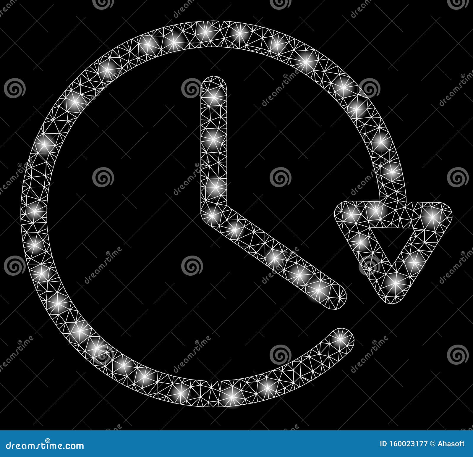 Glossy Mesh 2D Watch with Flash Spots Stock Vector - Illustration of ...