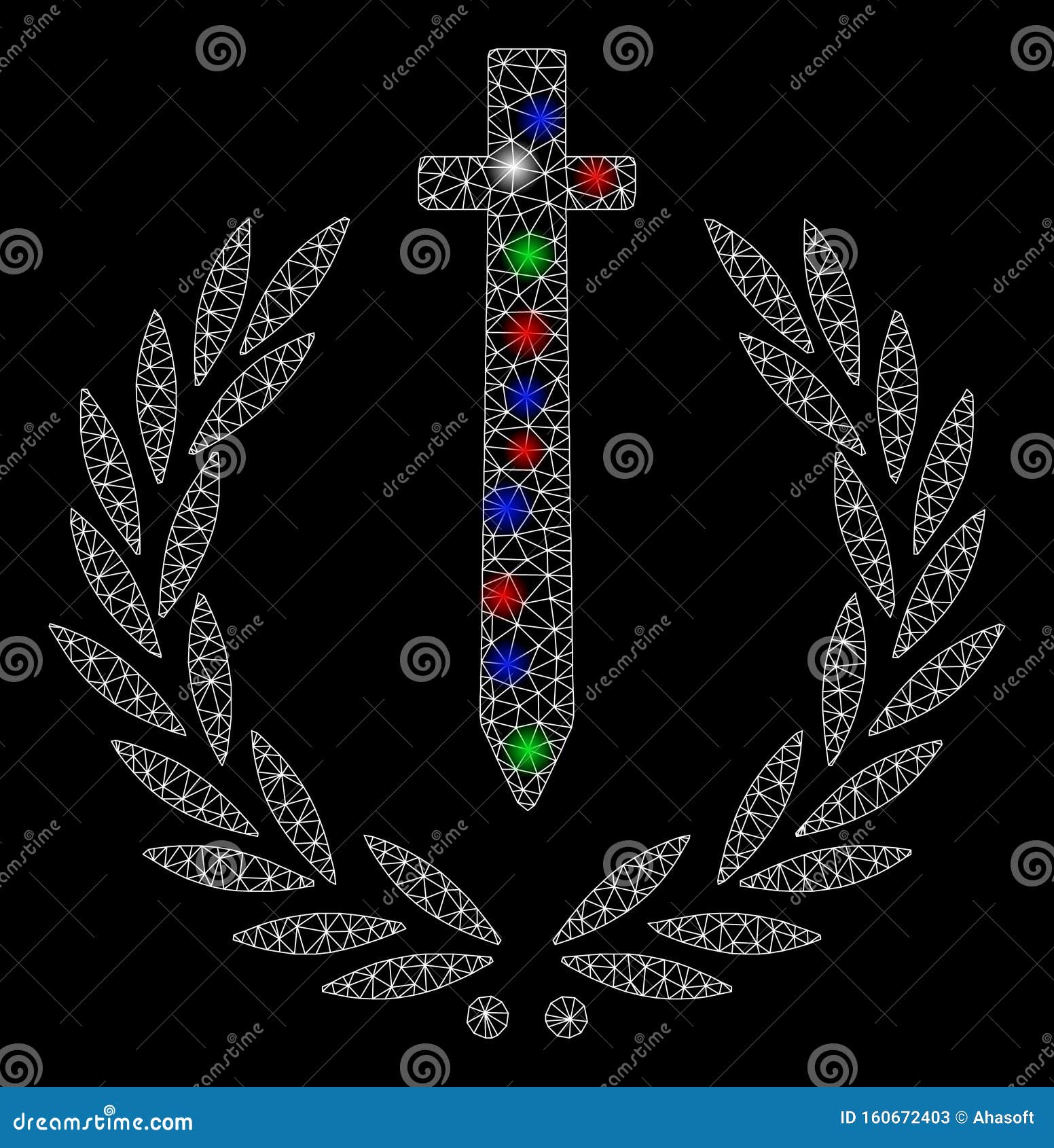 Sword Honor Embleme Mosaic And Scratched Rectangle Stamp Seals Royalty ...