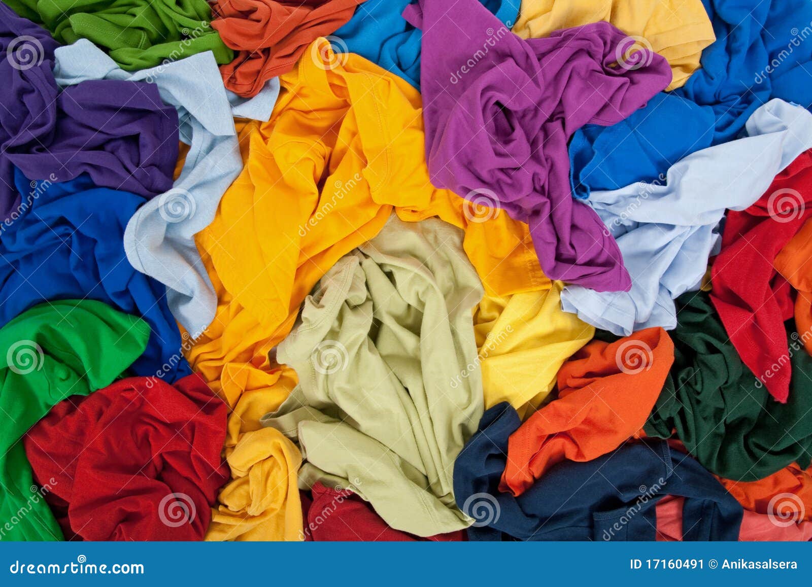 Bright Messy Clothing Background Stock Image - Image of background ...