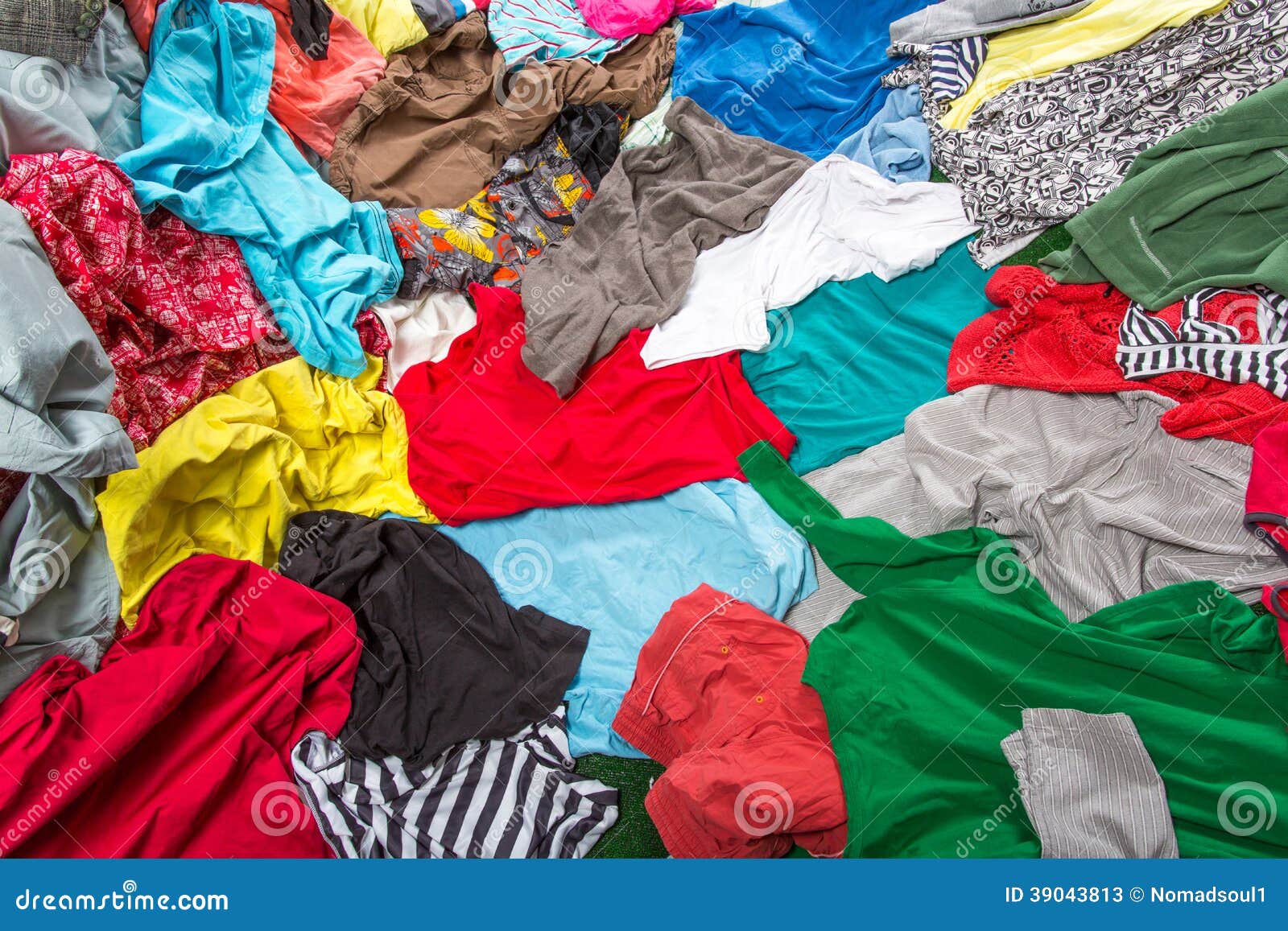 Bright Messy Colorful Clothing Stock Image - Image of assorted ...