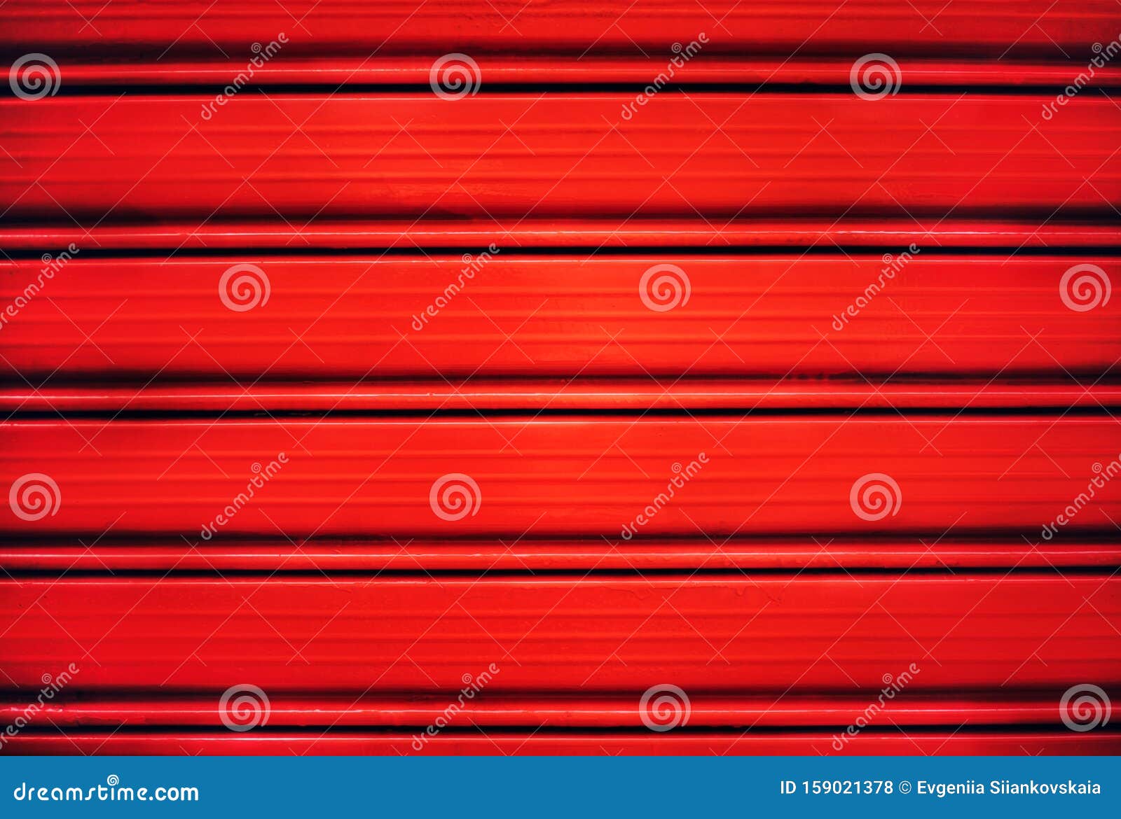 Bright Red Painted Shutter or Roller Blind. Stock Photo - Image of ...