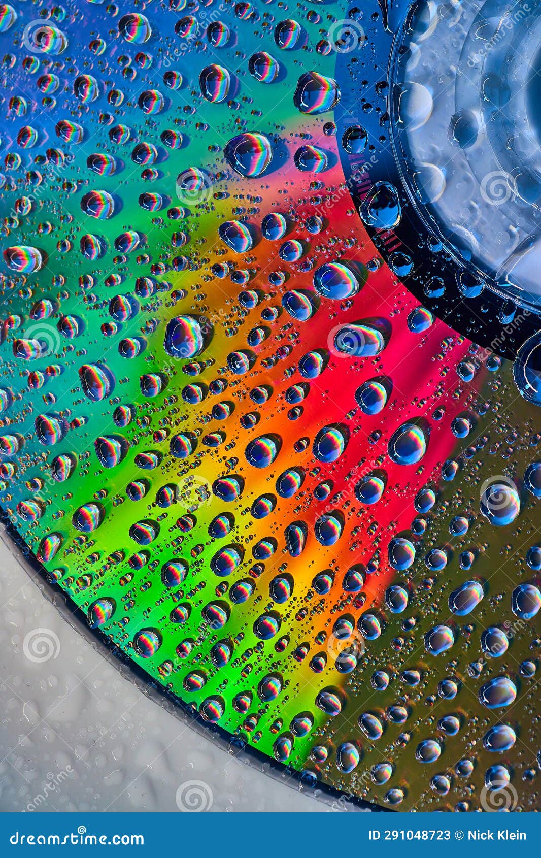 Bright Metallic Surface with Fizzy Bubbles on Abstract CD Surface in ...
