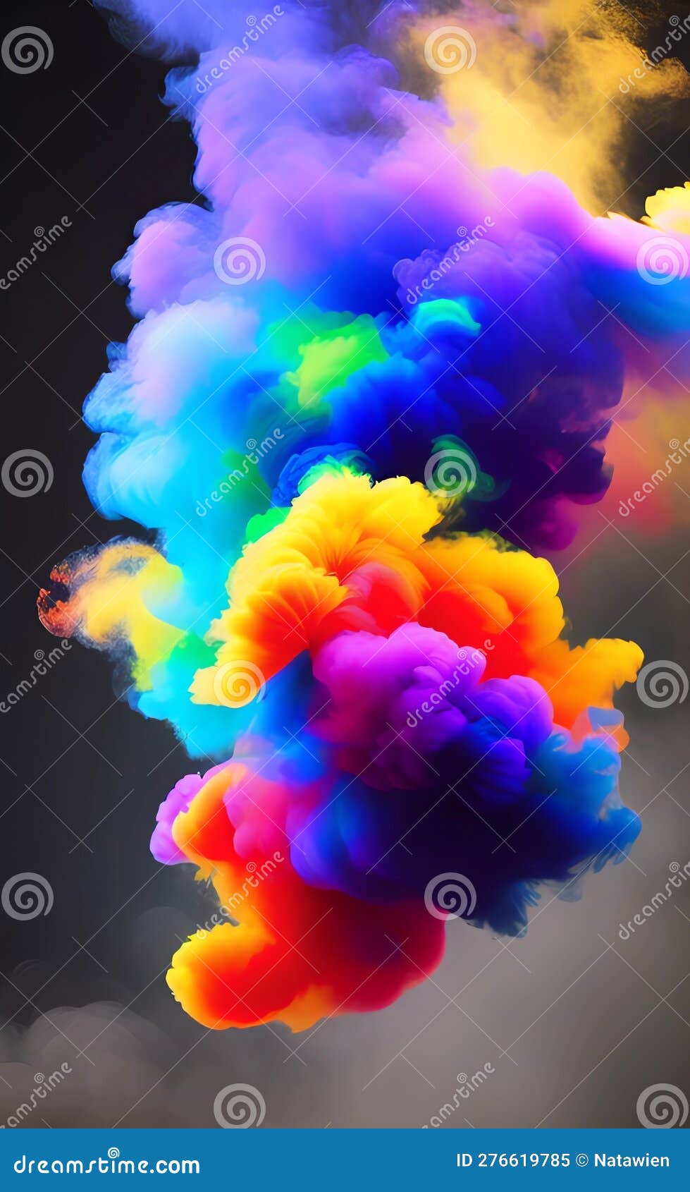 Bright Modern Abstract Background Gradient Coloured Smoke - AI ...