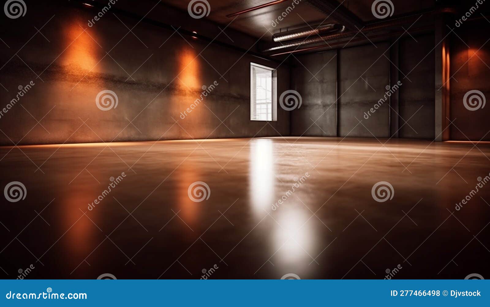 Bright Modern Design Illuminates Empty Underground Corridor Generated ...