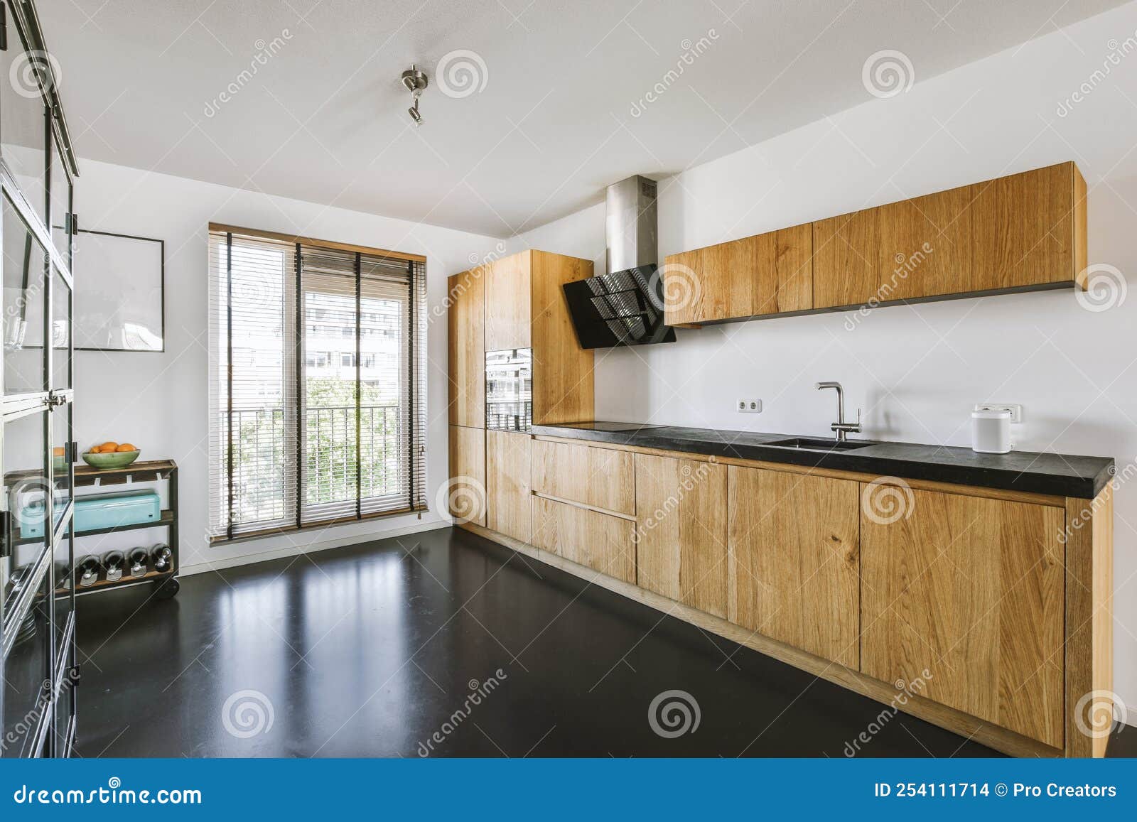 Bright and Modern Kitchen Design Stock Photo - Image of home, elegant ...