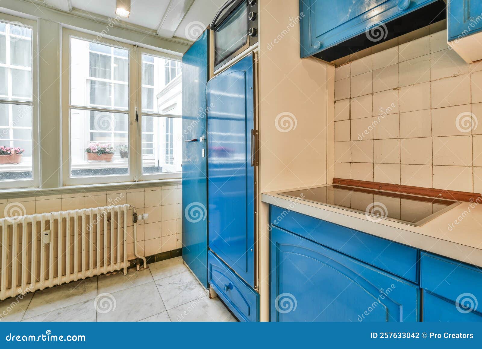 Bright and Modern Kitchen Design Stock Photo - Image of real, clean ...