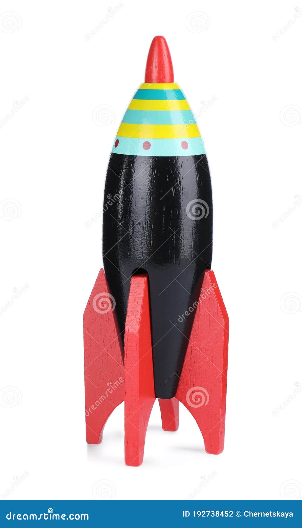 Bright Modern Toy Rocket Isolated Stock Photo - Image of fantasy ...