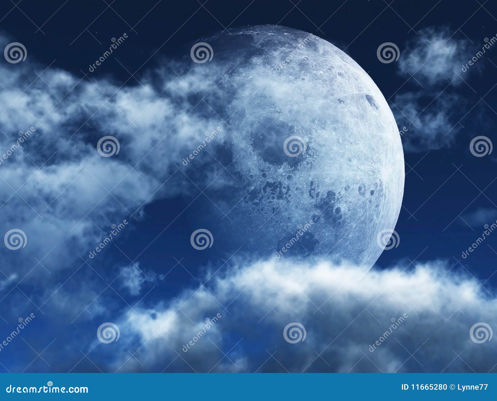 Bright Moon stock illustration. Illustration of night - 11665280
