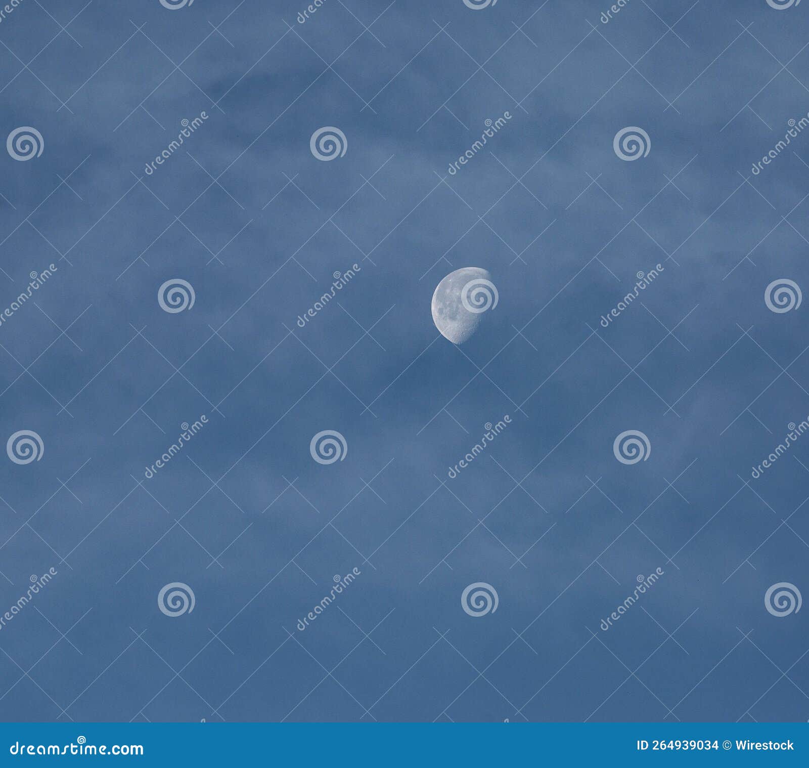 Bright Moon in the Clouded Sky during the Daylight Stock Photo - Image of backdrop, moonlight ...