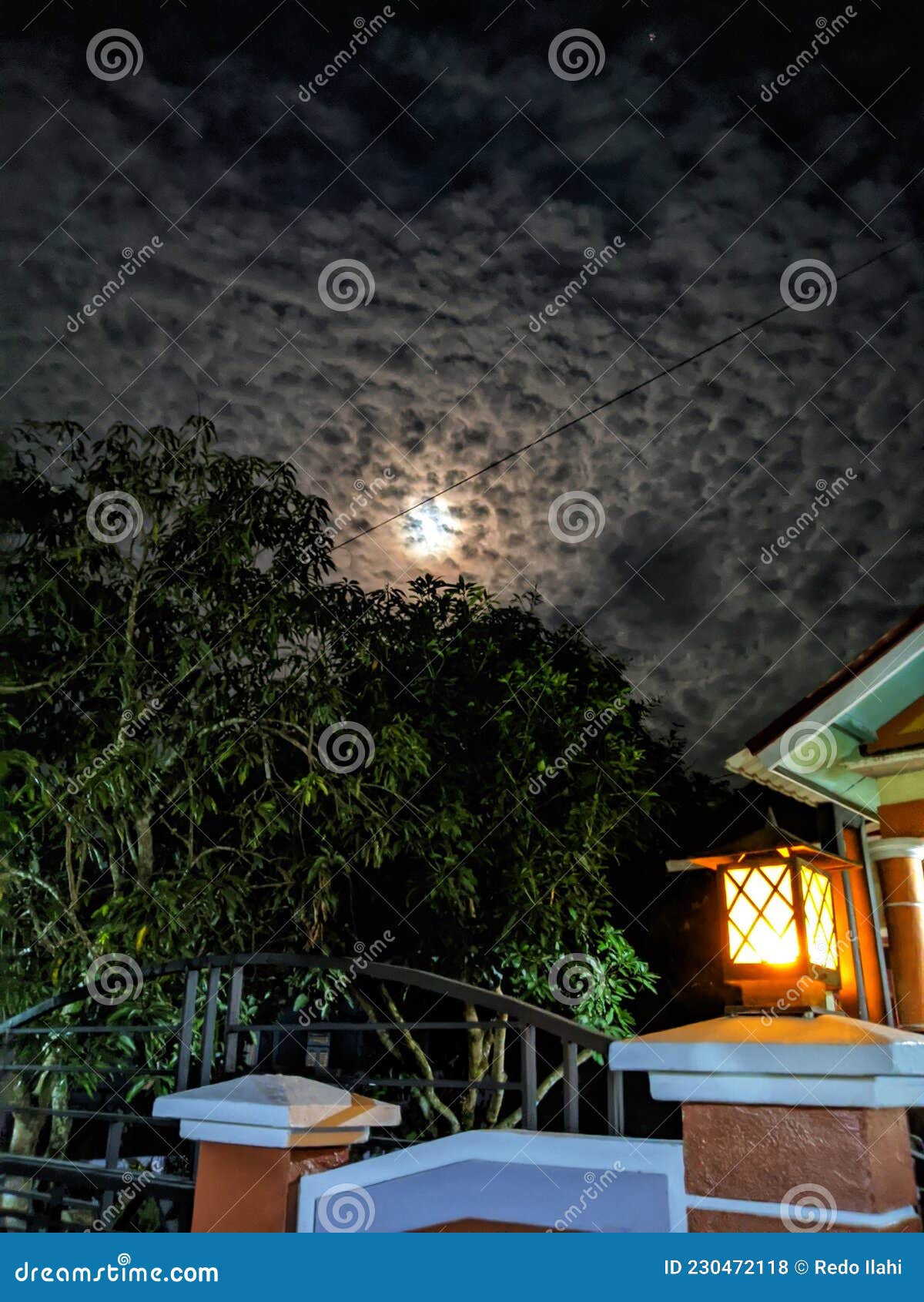 The Bright Moonlight Can Make the Heart Calm Stock Photo - Image of ...