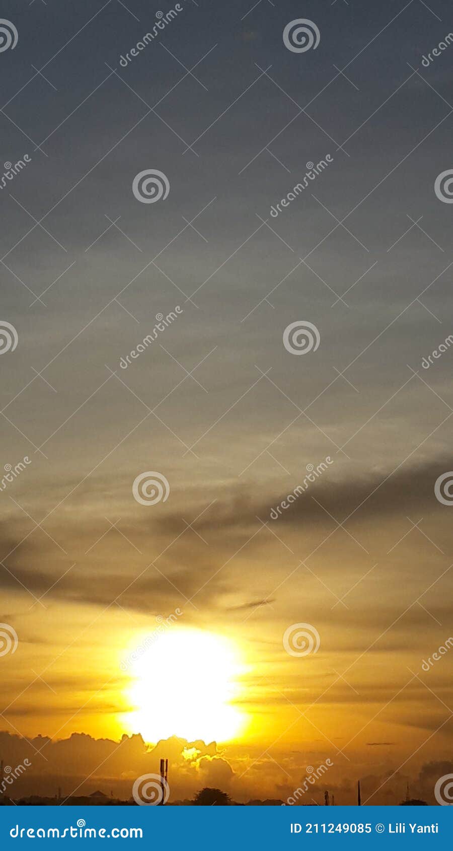 The Bright Morning Sun Looked Beautiful with the Sky Still Not Bright ...