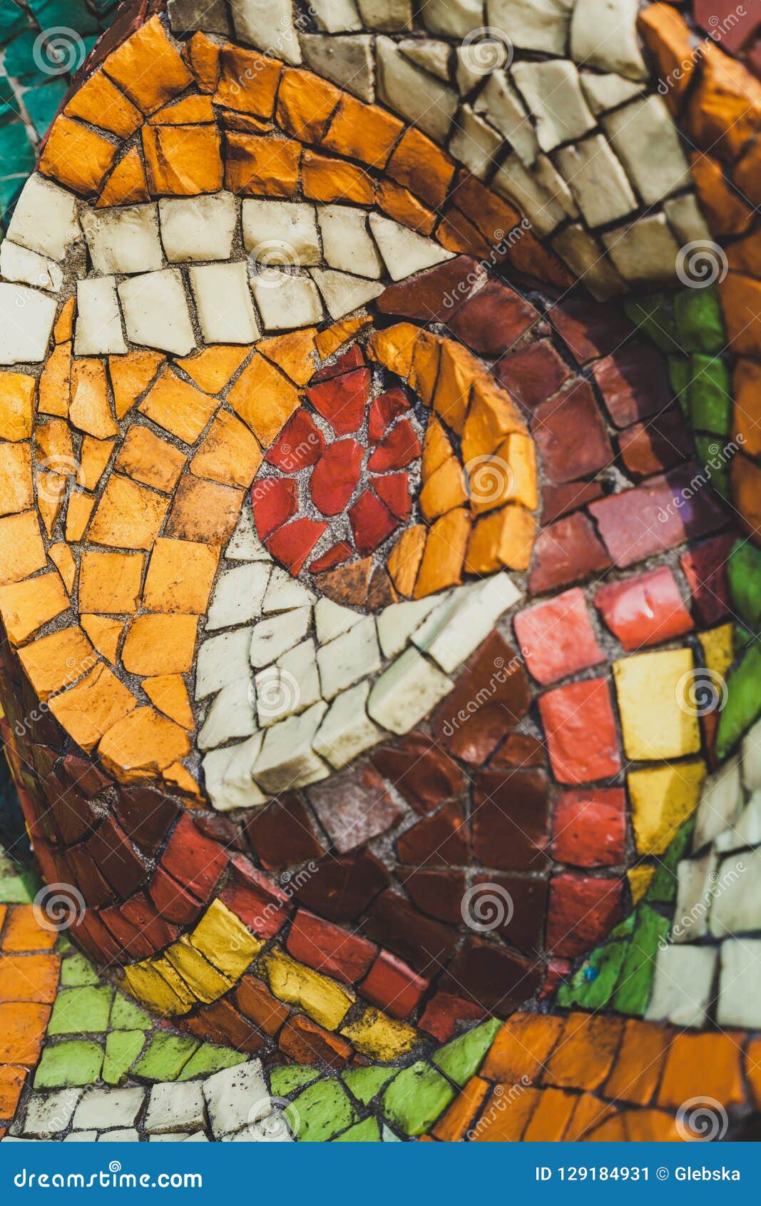 Bright Mosaic of Abstract Type Stock Illustration - Illustration of ...