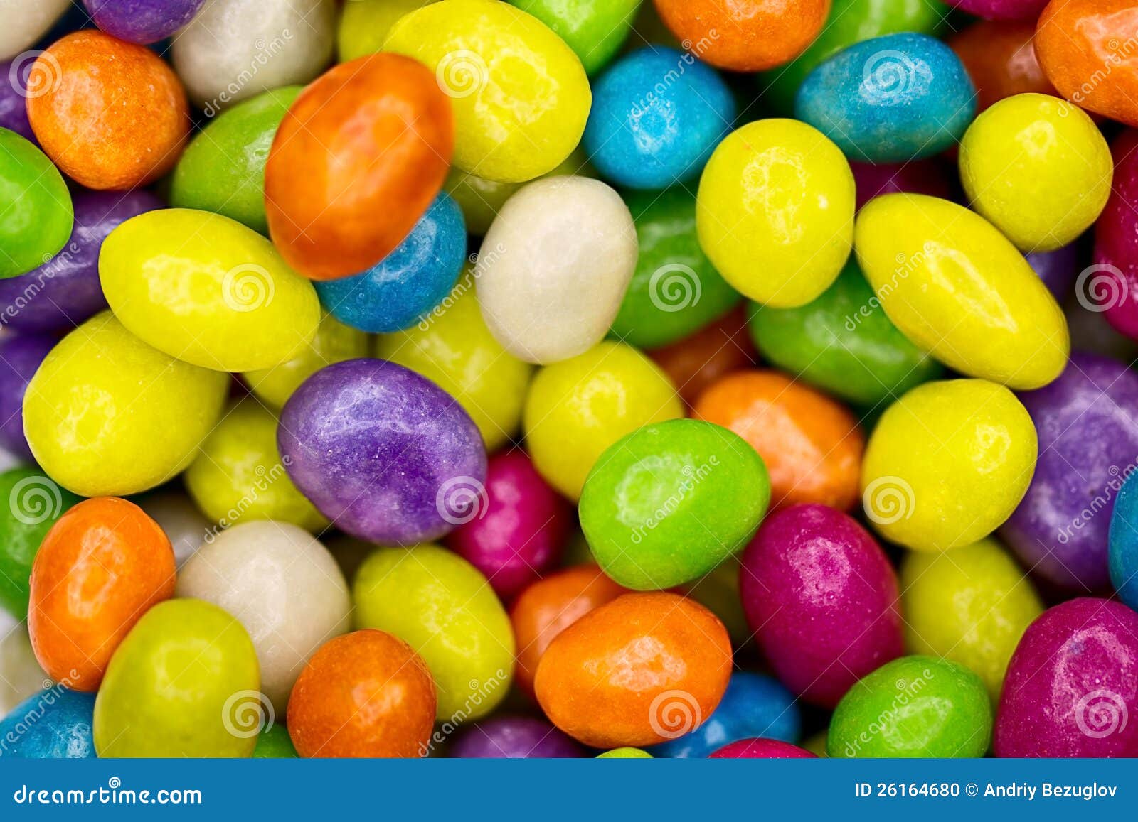 Bright Multi Colored Candies Stock Photo - Image of yellow, food: 26164680