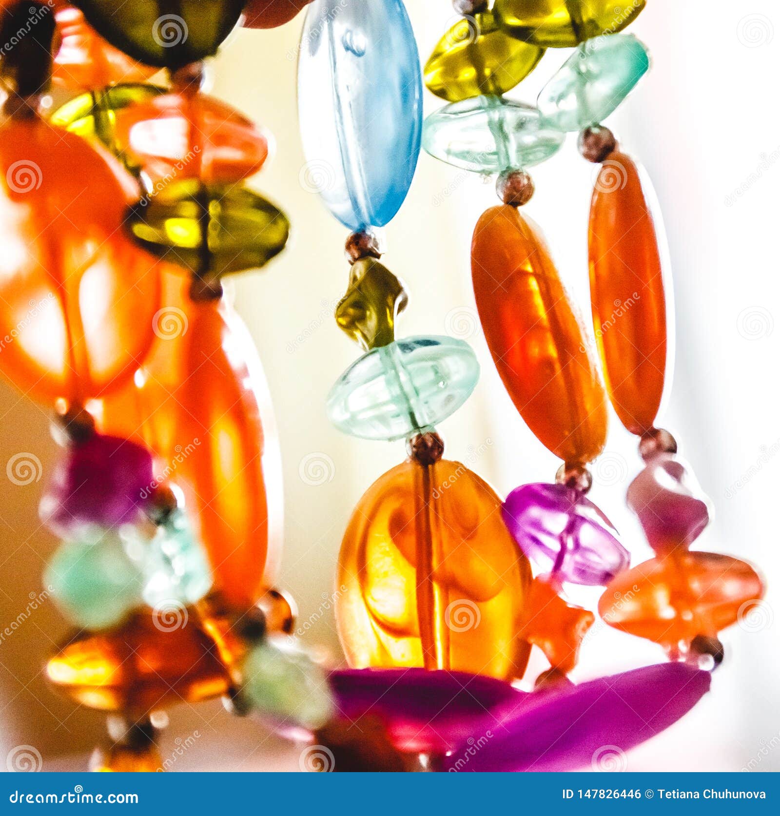 Bright Multi-colored Glass Beads Closeup. Blur and Abstraction Stock ...