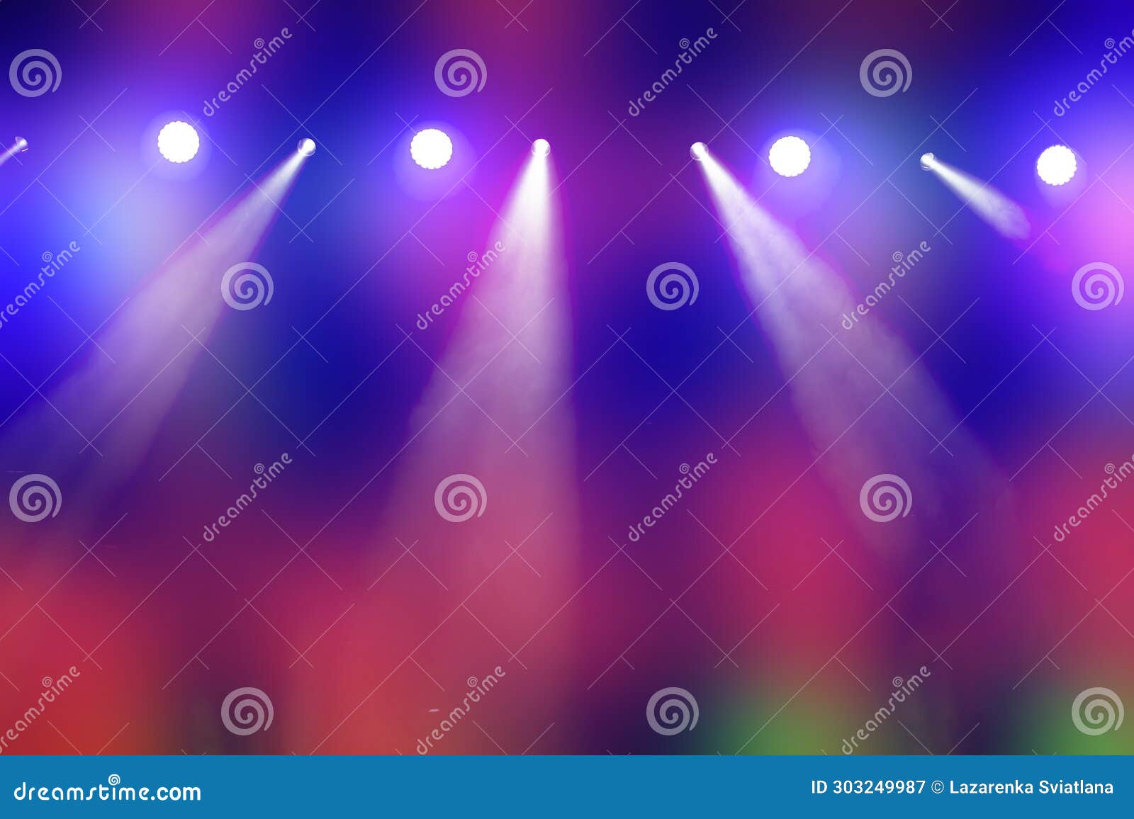 Bright Multi-colored Iridescent Lights of Stage Lighting Stock Image ...
