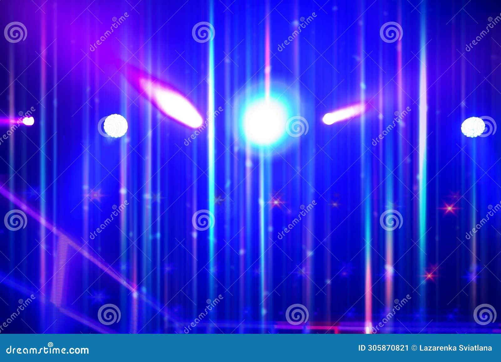 Bright Multi-colored Iridescent Lights of Stage Lighting Stock Image ...