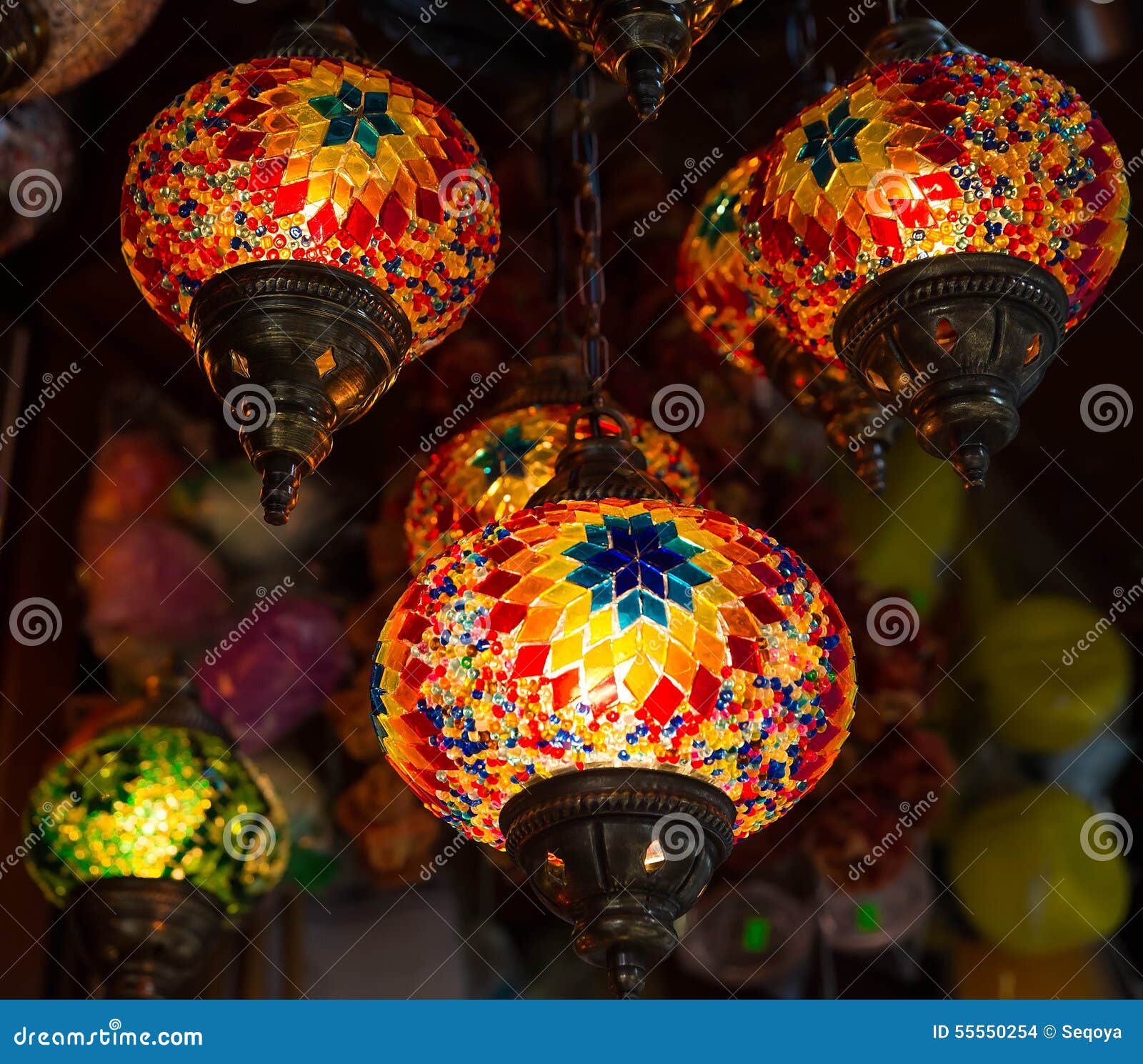 Bright multi-colored lamp stock photo. Image of lamp - 55550254