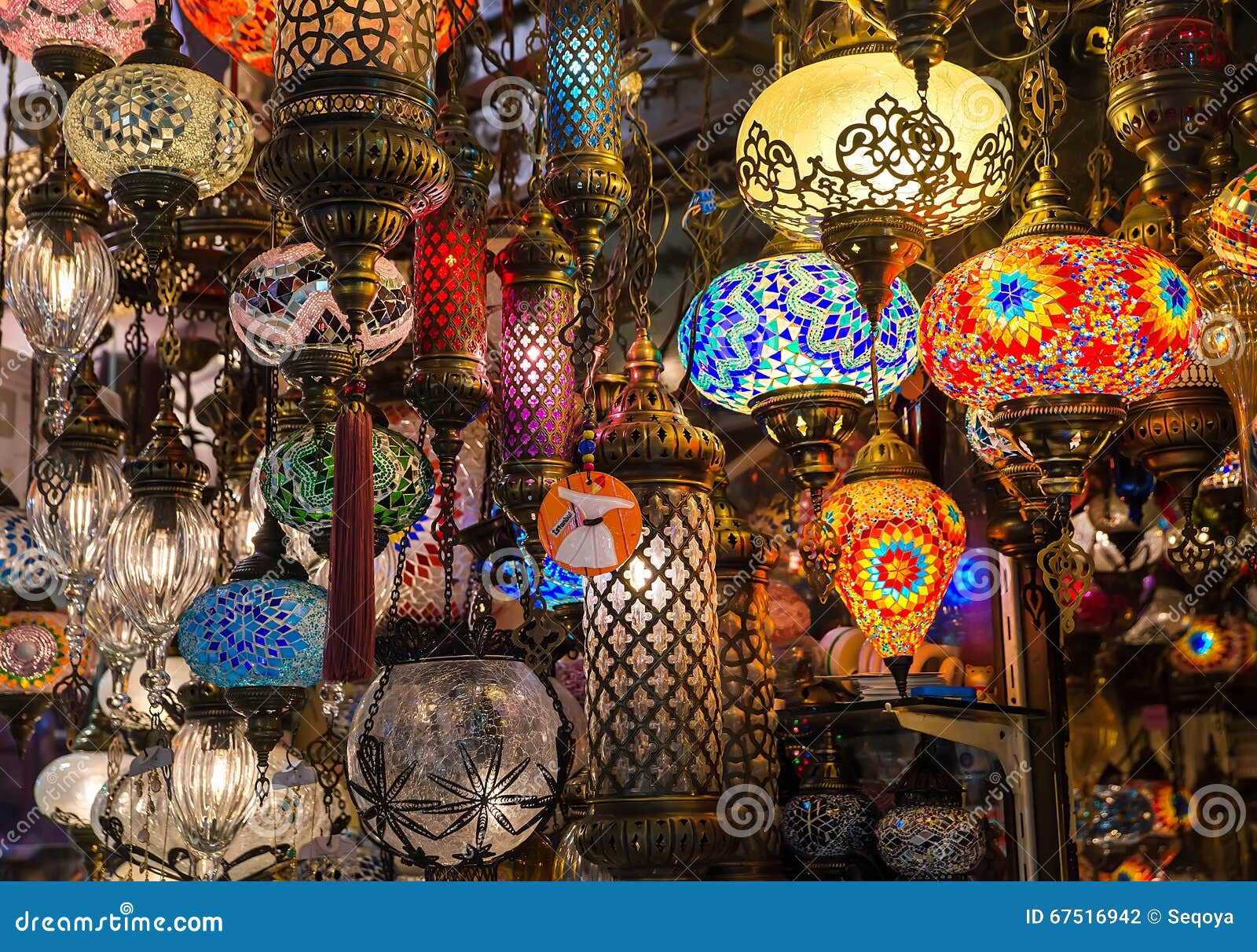 Bright multi-colored lamp stock photo. Image of middle - 67516942