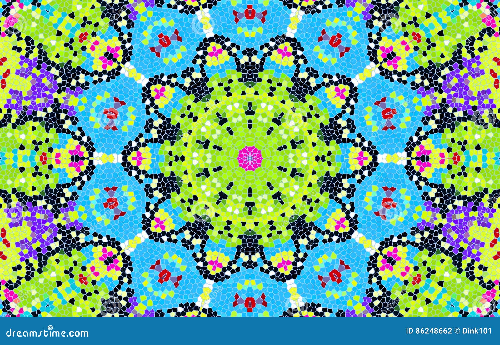 Bright Multi-colored Mosaic Pattern Stock Illustration - Illustration ...