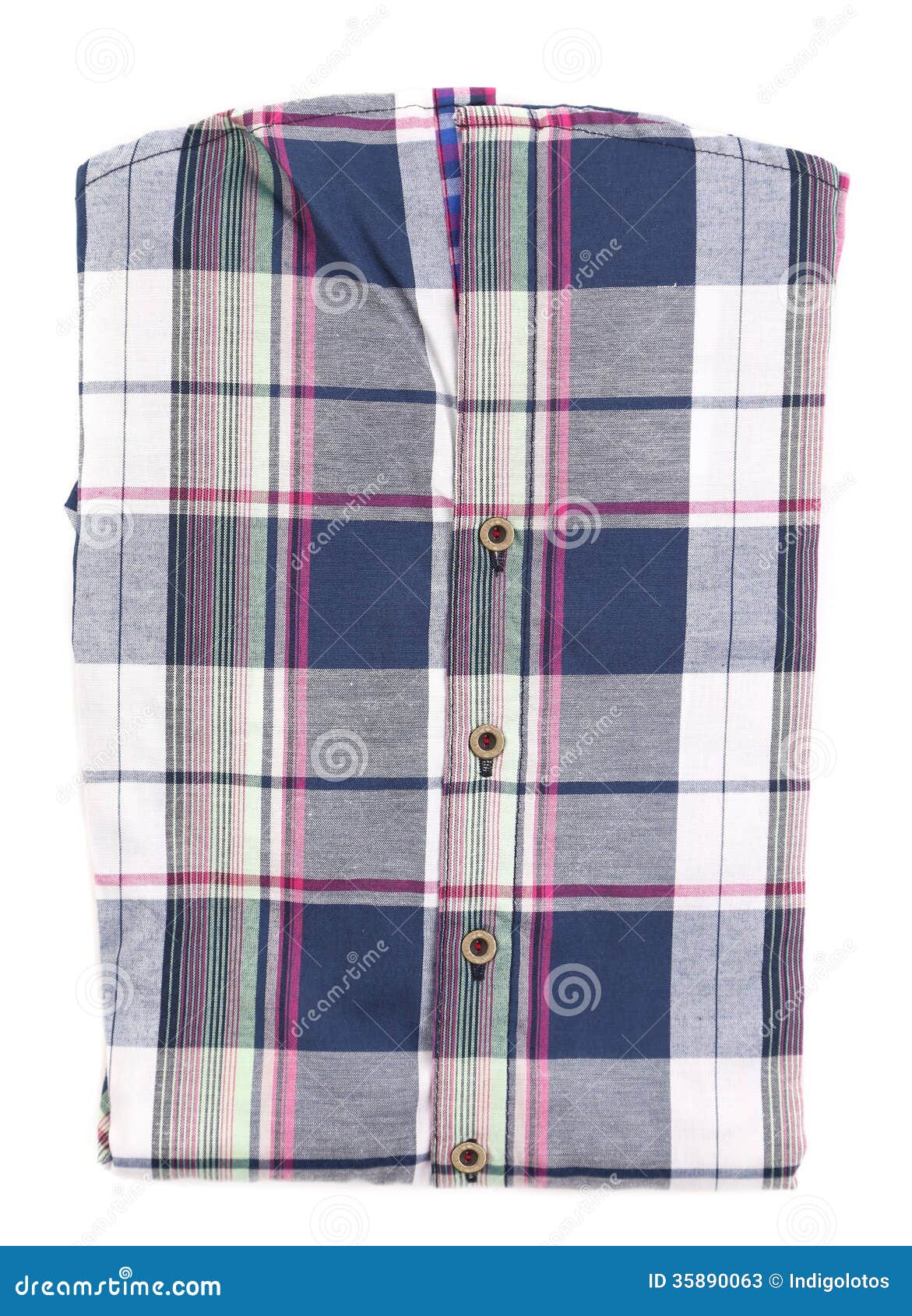 Bright Multi-colored Plaid Shirt. Stock Image - Image of style, cloth ...