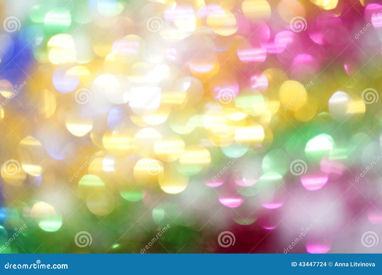 Bright Multi-colored Spots As Abstract Background Stock Photo - Image ...