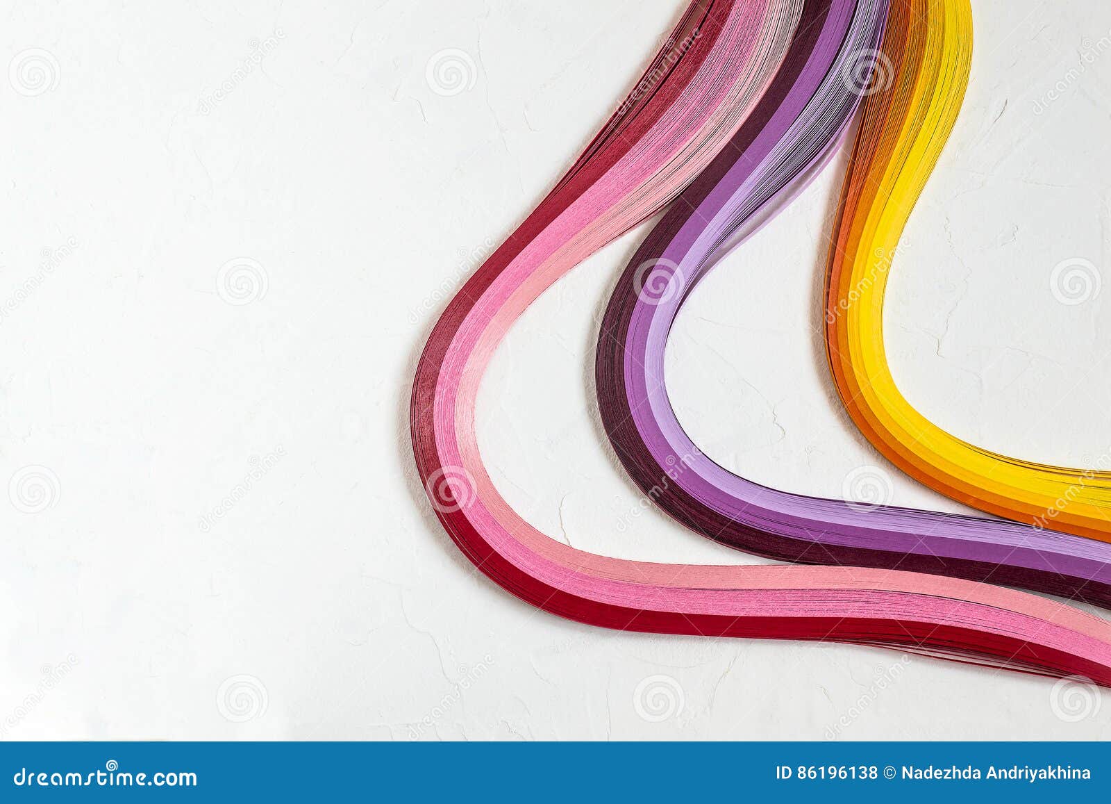 Bright Multi-colored Strips for Quilling Stock Photo - Image of bright ...