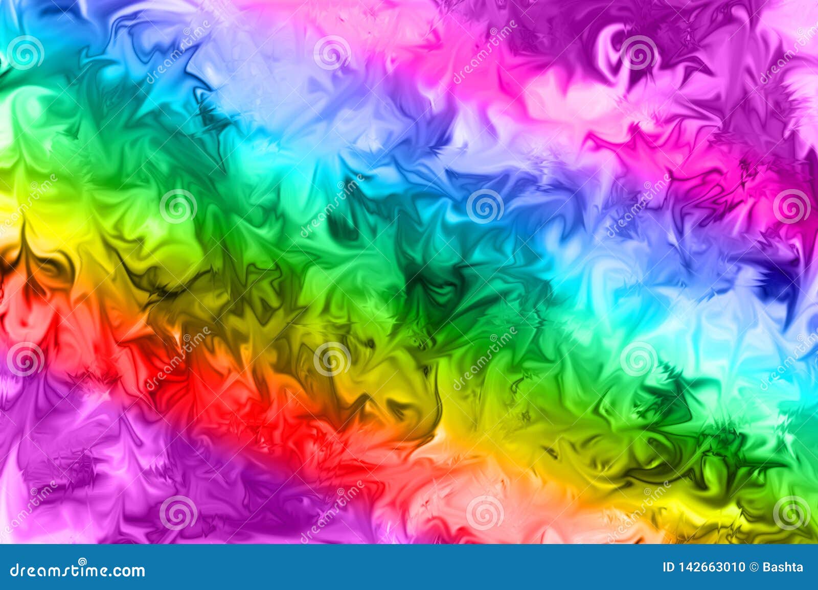 Bright Multicolor Abstract Background with a Digitally Painted Smeared ...
