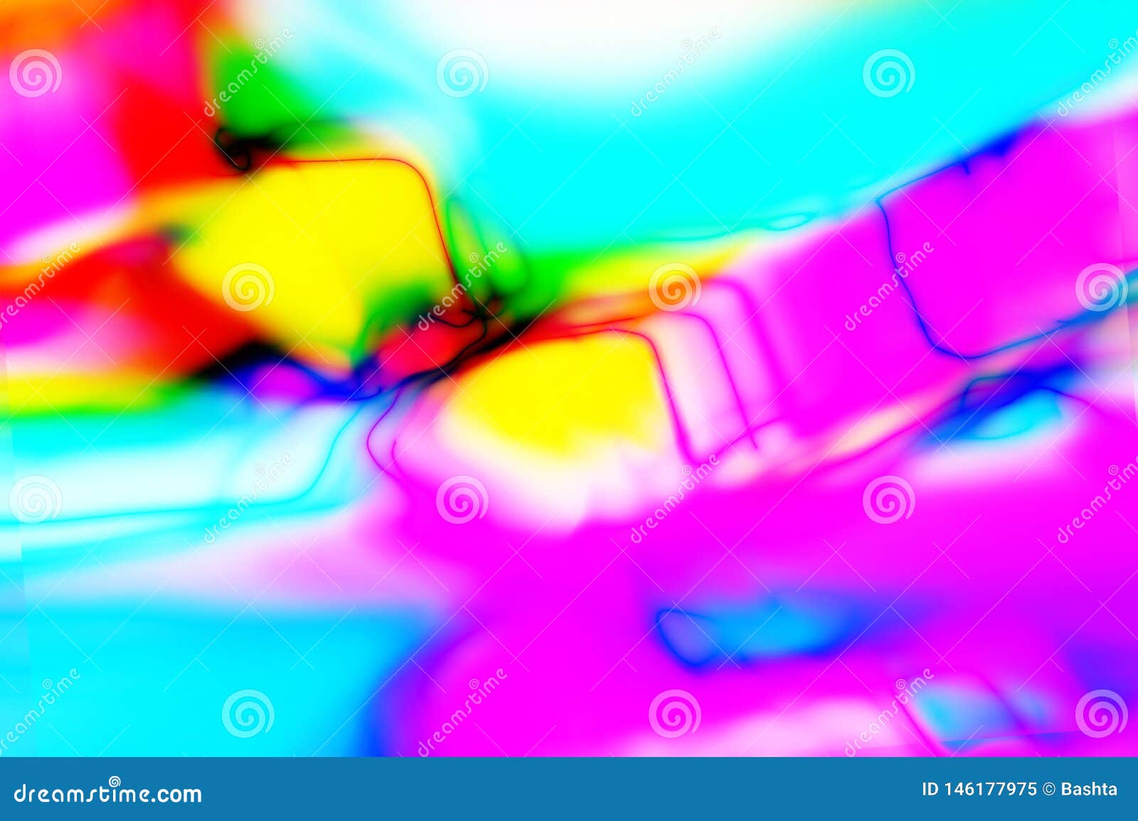 Bright Multicolor Abstract Background with a Digitally Painted Smeared ...