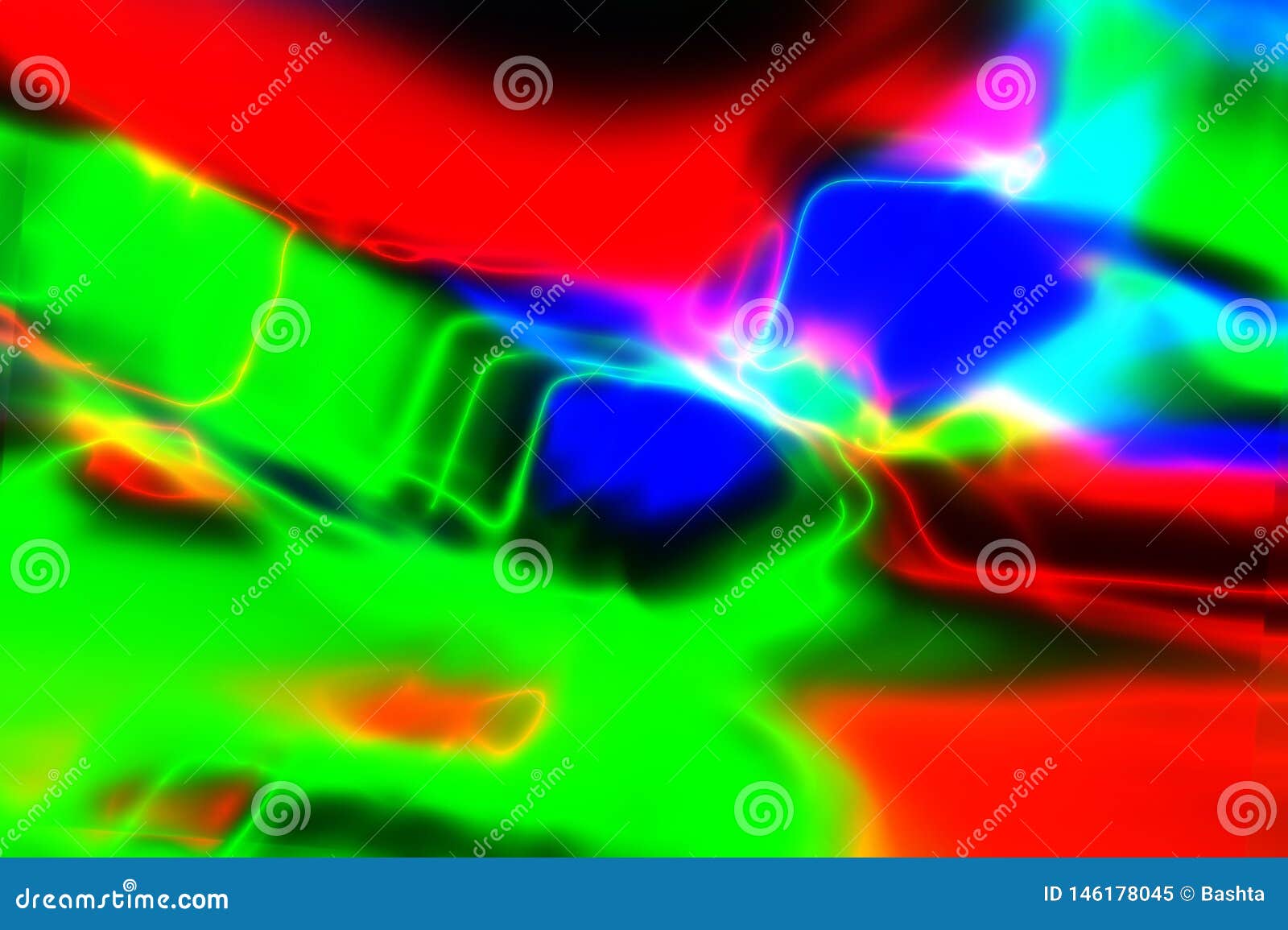 Bright Multicolor Abstract Background with a Digitally Painted Smeared ...