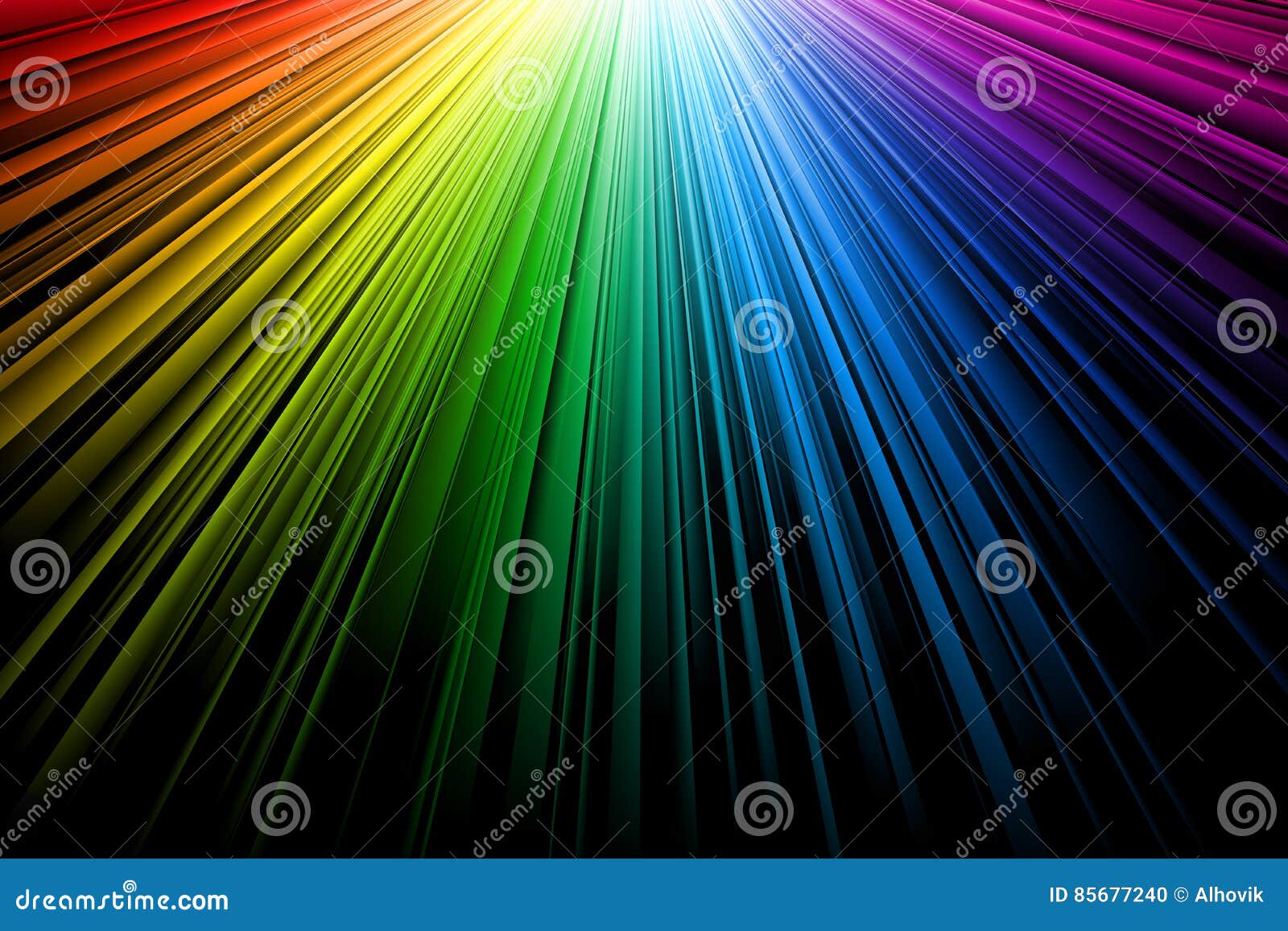 Bright multicolor rays stock vector. Illustration of element - 85677240