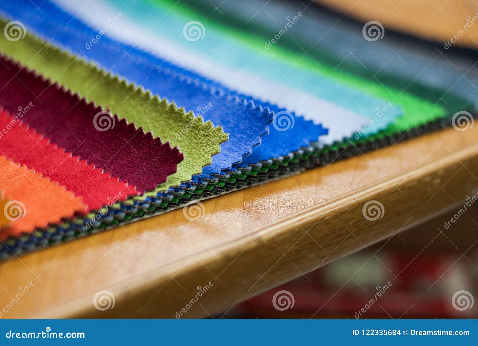 Bright Multicolored Fabric Samples. Stock Photo - Image of covering ...