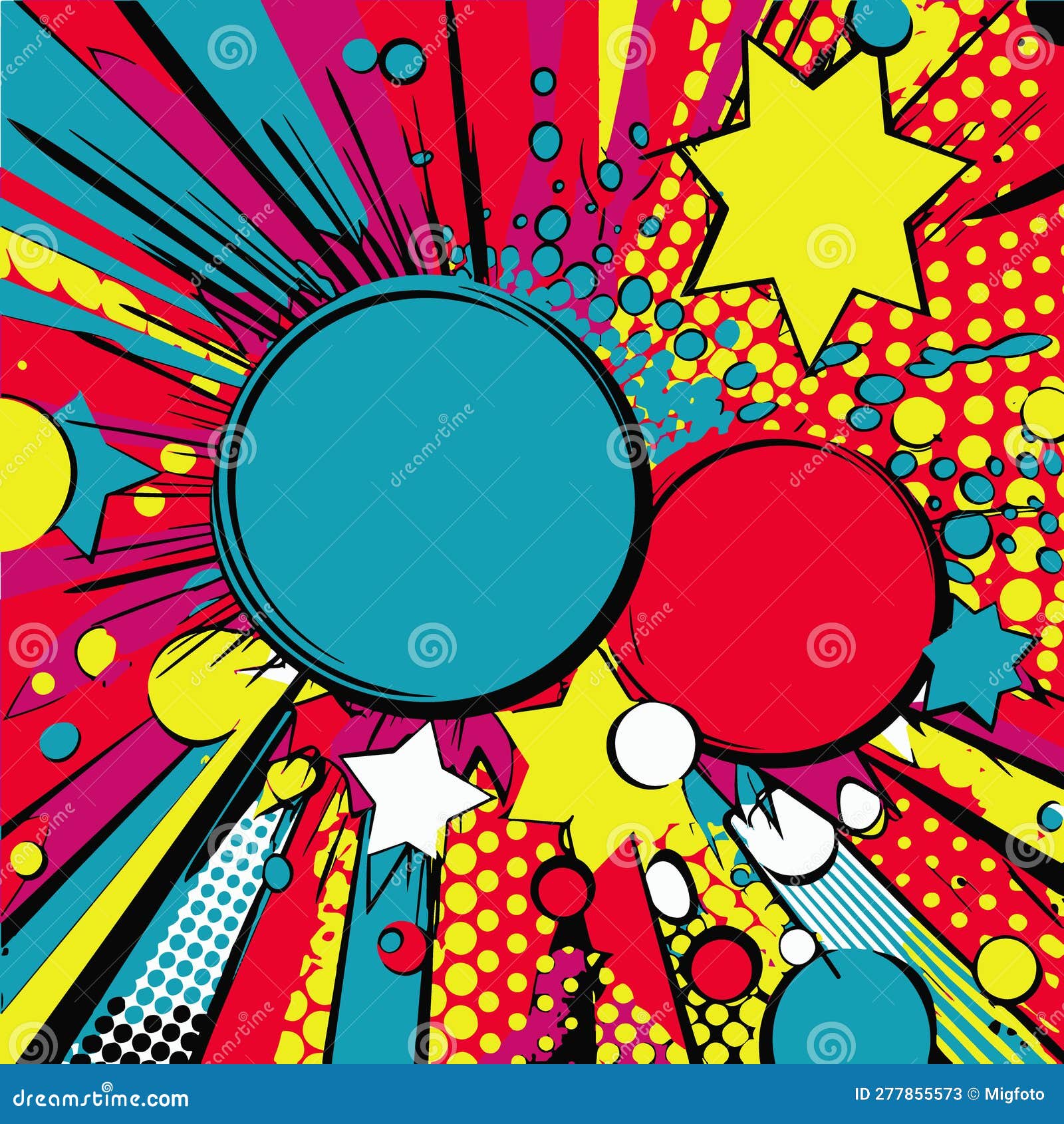 Pop art background. stock illustration. Illustration of element - 277855573