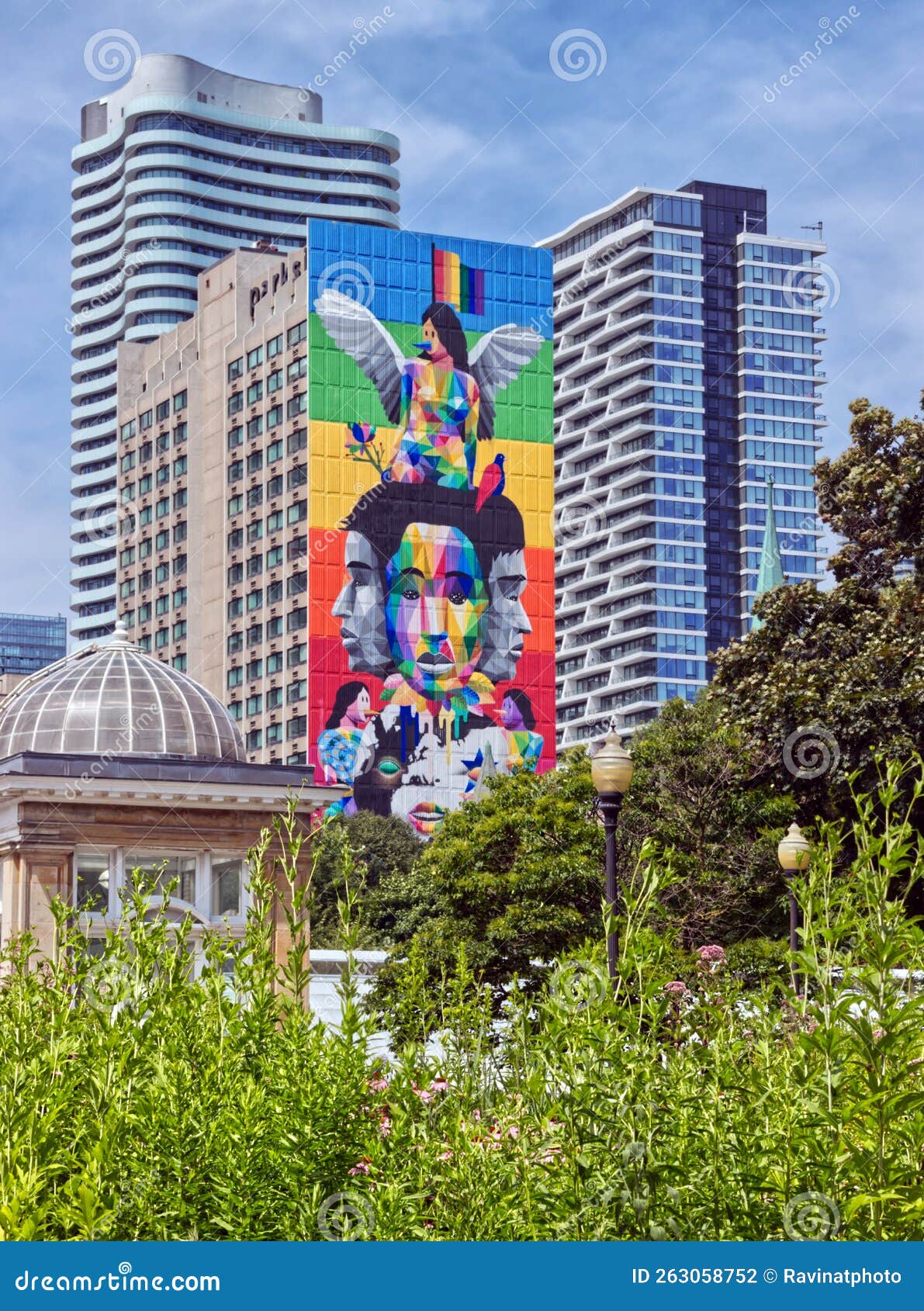 Bright Murals in the Core of the City, Toronto, on, Canada Editorial ...