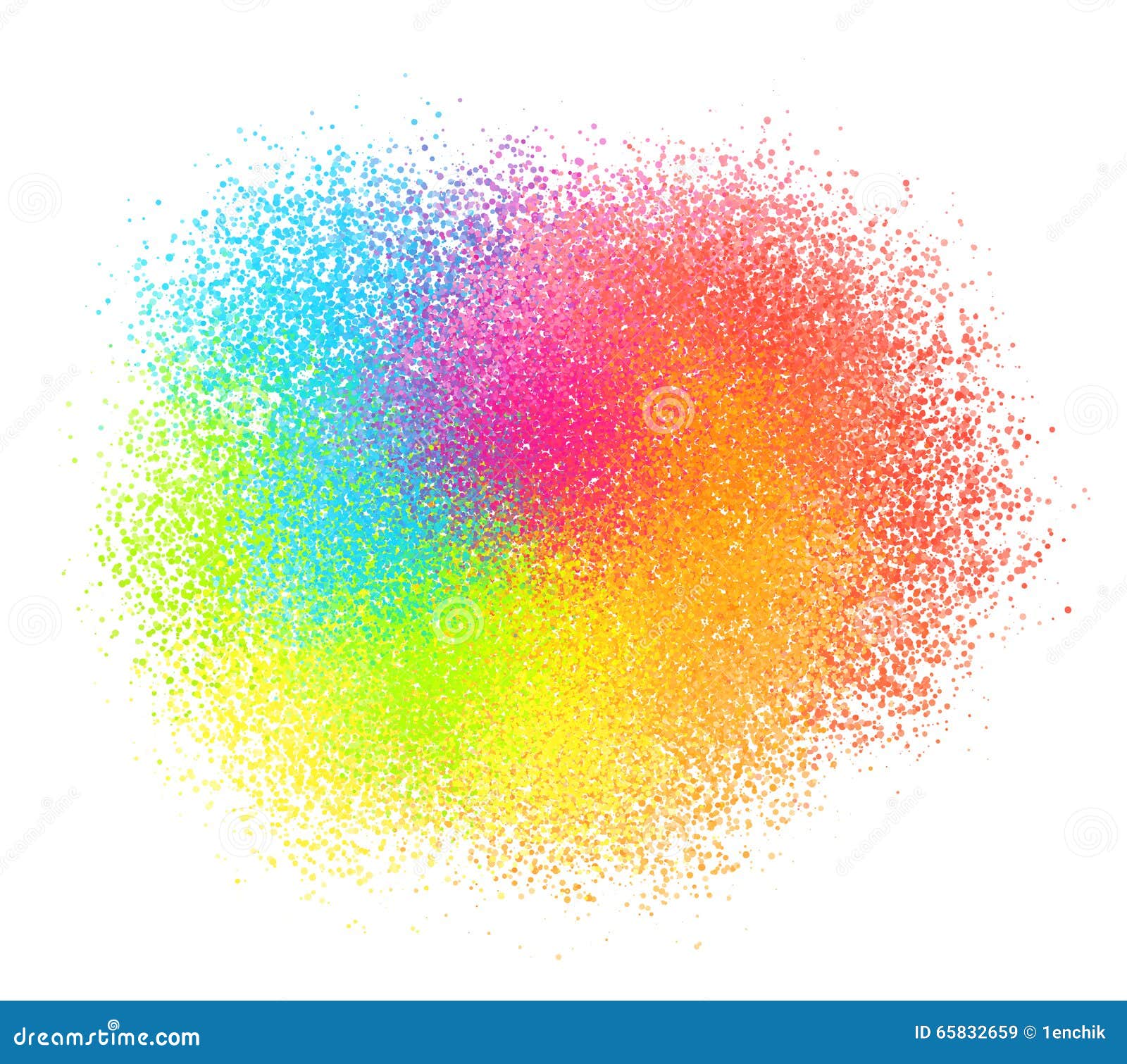 Bright Neon Colord Paint Powder Vector Textured Cloud Stock Vector ...