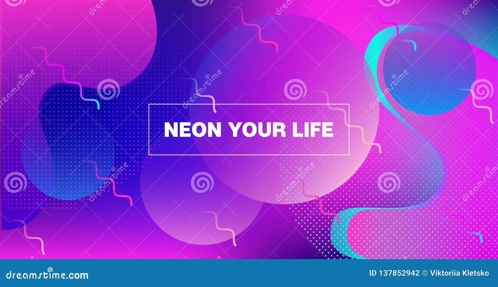 Bright Neon Gradient Overlay Futuristic Vector Pattern. Web Page ...
