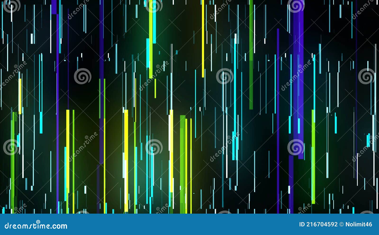 Bright Neon Lines Loop, Modern Neon Technology, Immitation of Movement ...