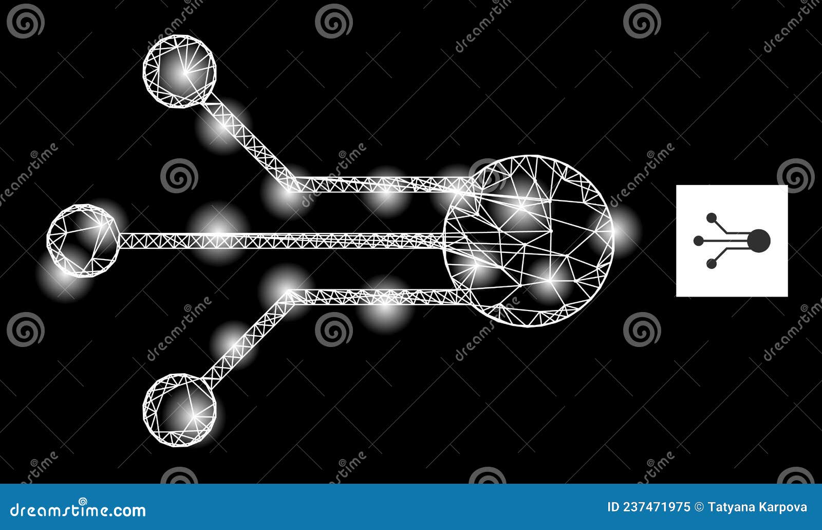 Network Sensor Cog Mesh And Unclean Bicolor Join Now Stamp Royalty-Free ...