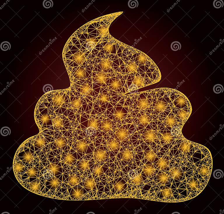 Glowing Net Mesh Shit with Lightspots Stock Vector - Illustration of ...