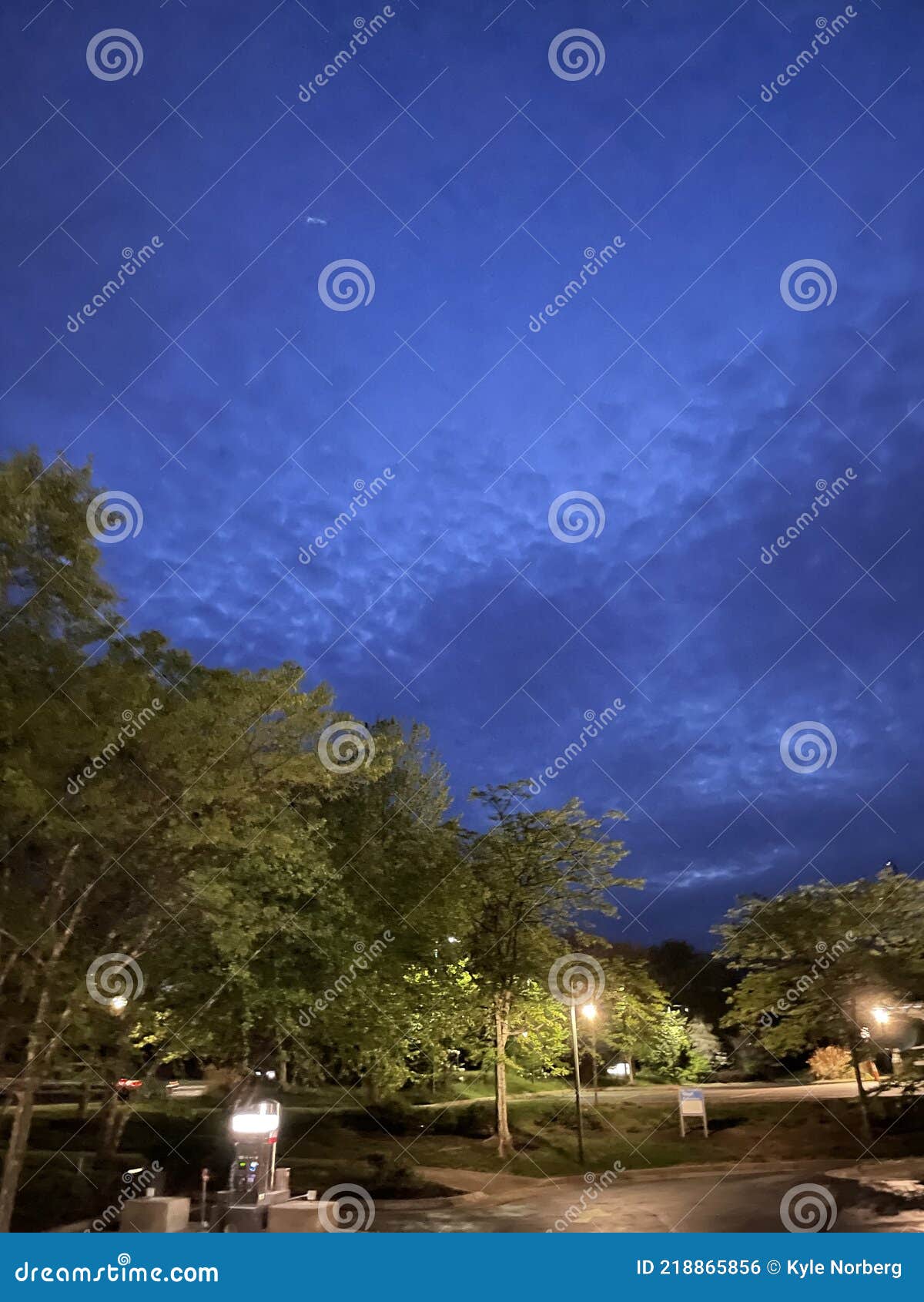The Bright Nighttime Sky stock photo. Image of dusk - 218865856