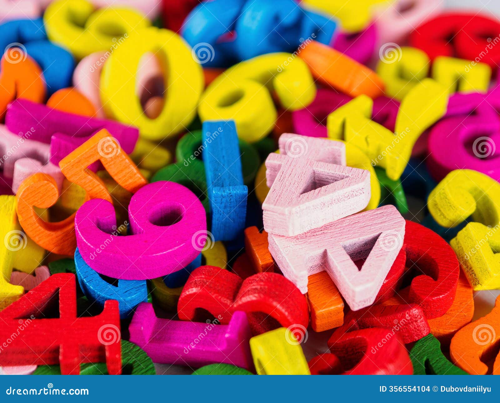 Bright Numbers on a Neutral Background, Creating an Eye-catching Visual ...