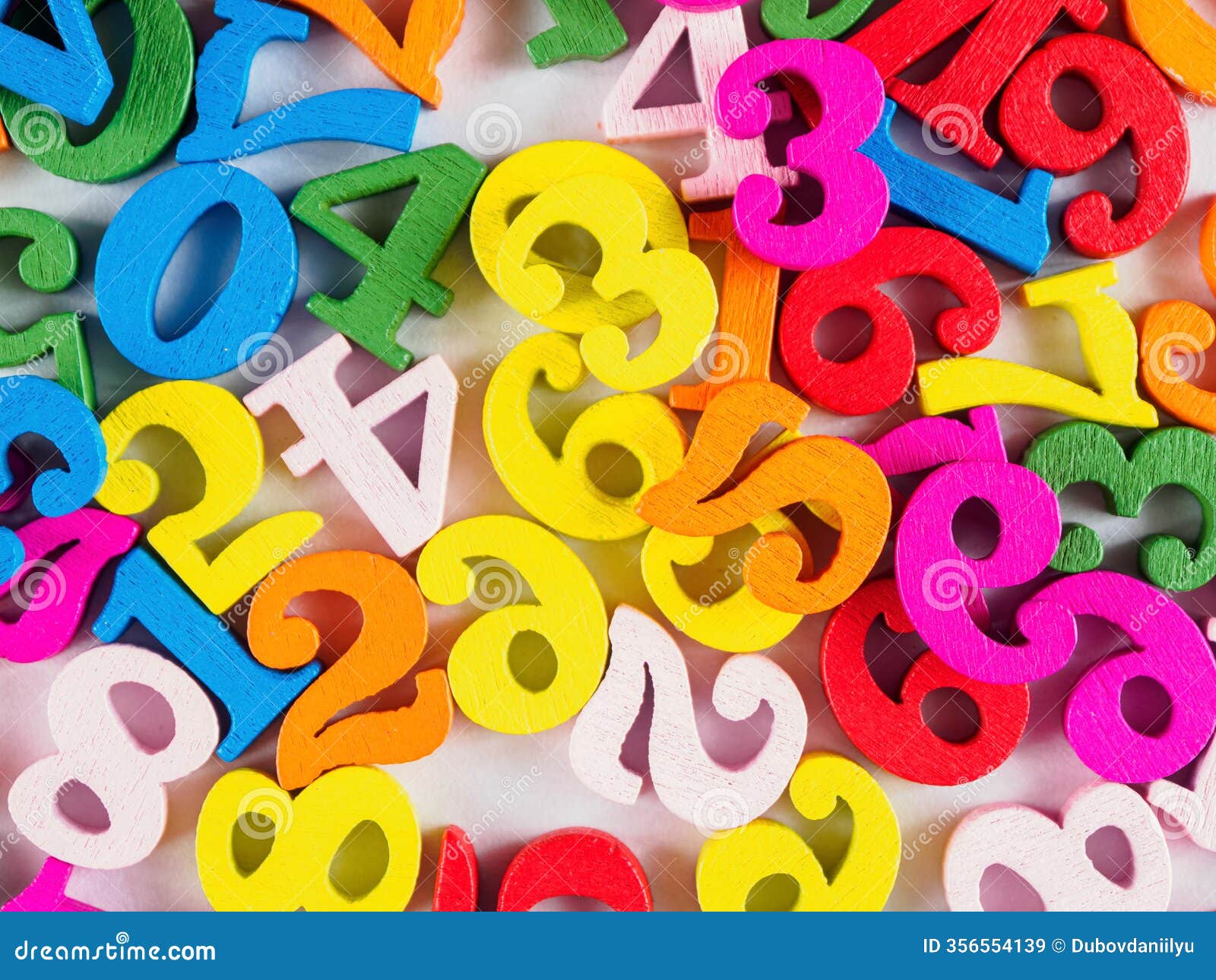 Bright Numbers on a Neutral Background, Creating an Eye-catching Visual ...