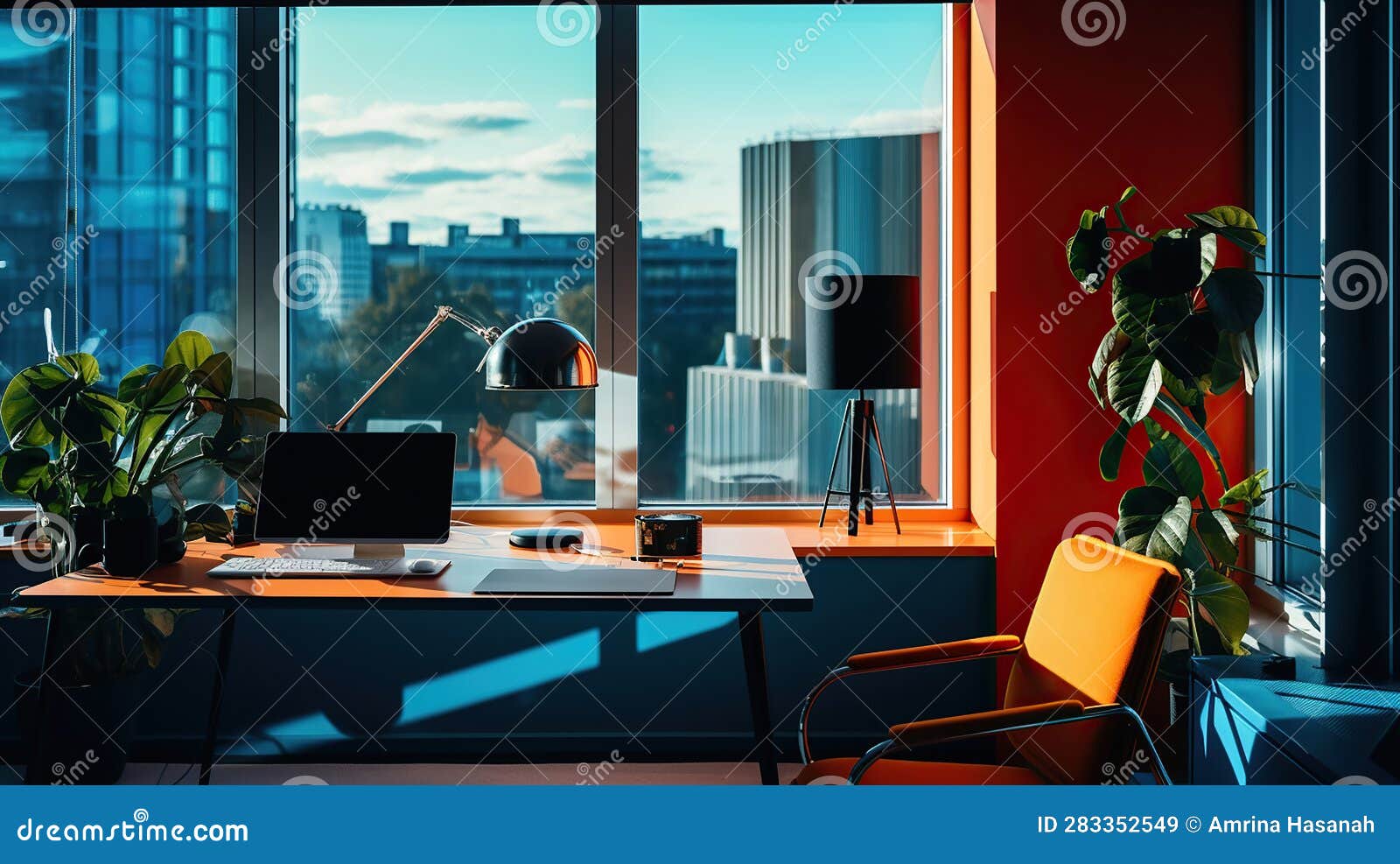 Bright Office Symphony. Combining Colors for a Productive Melody Stock ...