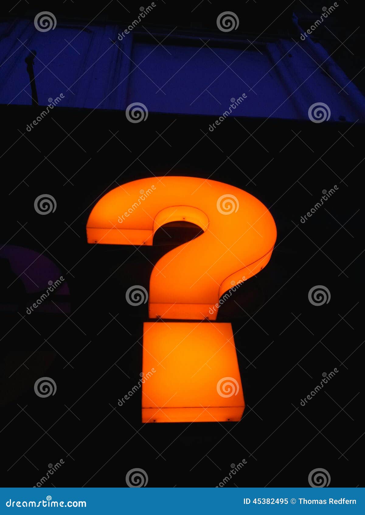 Bright Orange Question Mark Stock Image - Image of danger, question ...