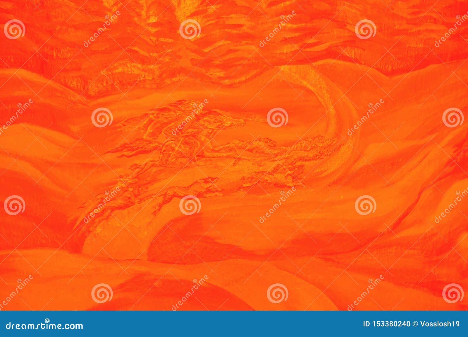 Bright Orange Abstract Background with Motion Elements. Stock Photo ...